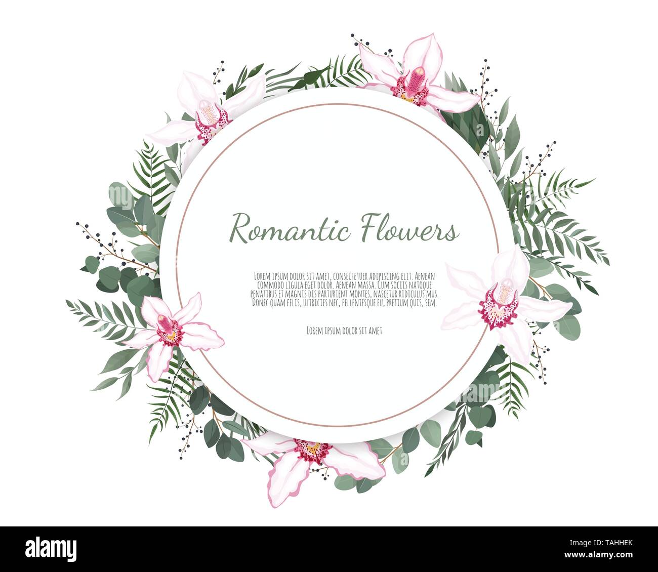 Orchid vector vectors hi-res stock photography and images - Alamy