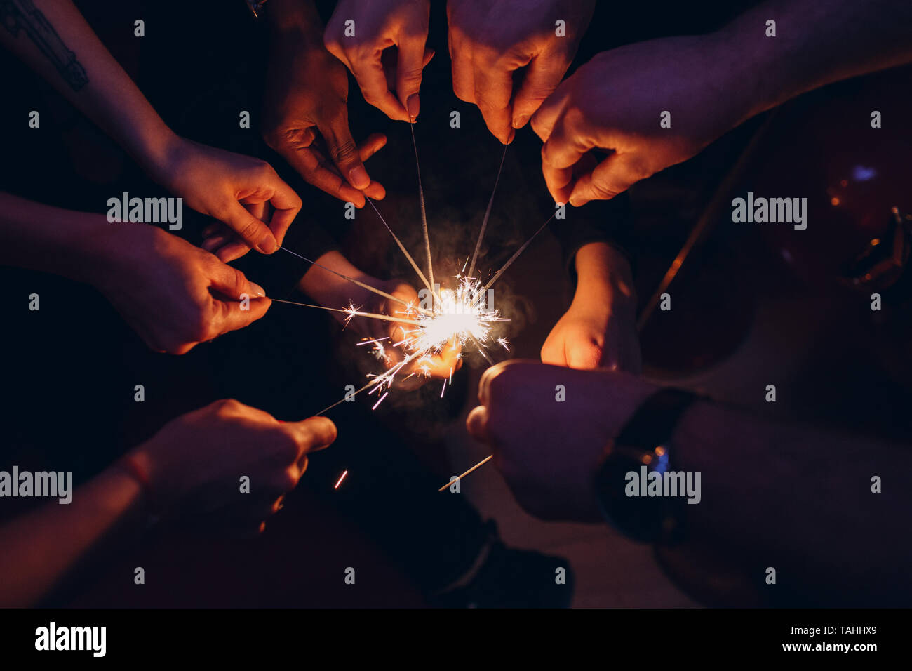 Fire sparklers hi-res stock photography and images - Alamy