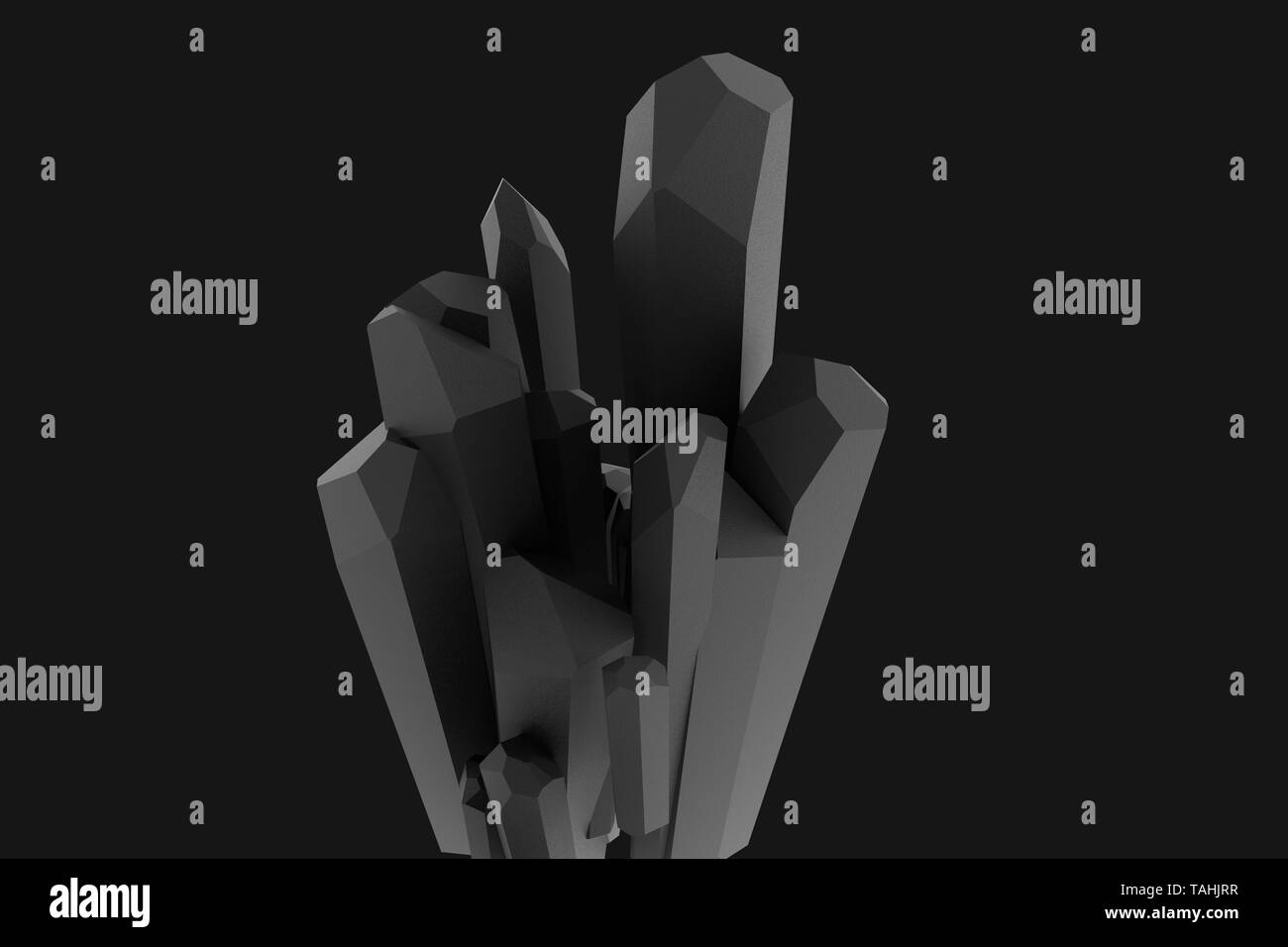 A cluster of precision-cut magic crystal, science fiction and magic ...