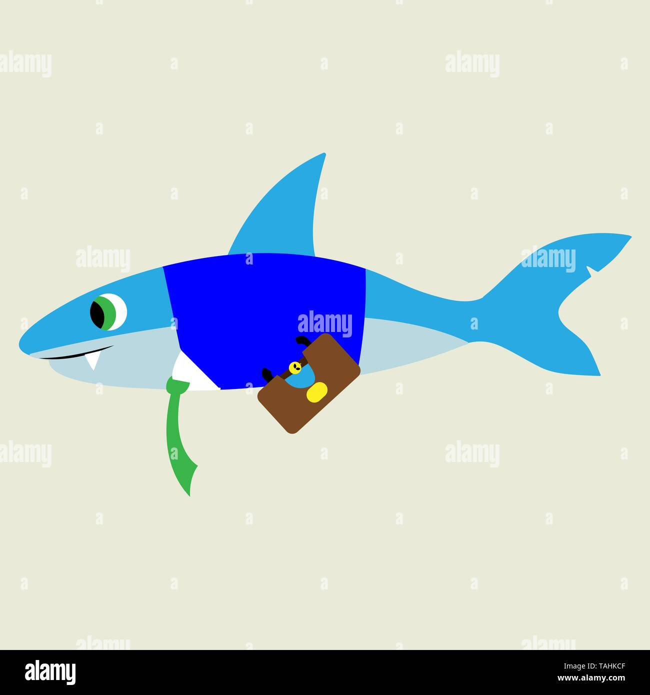 Funny cartoon illustration big fish hi-res stock photography and images ...