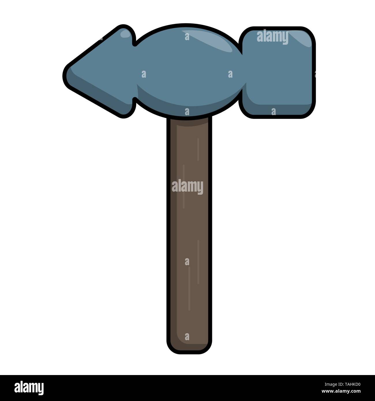 Cartoon hammer icon. Isolated stock vector illustration Stock Vector ...