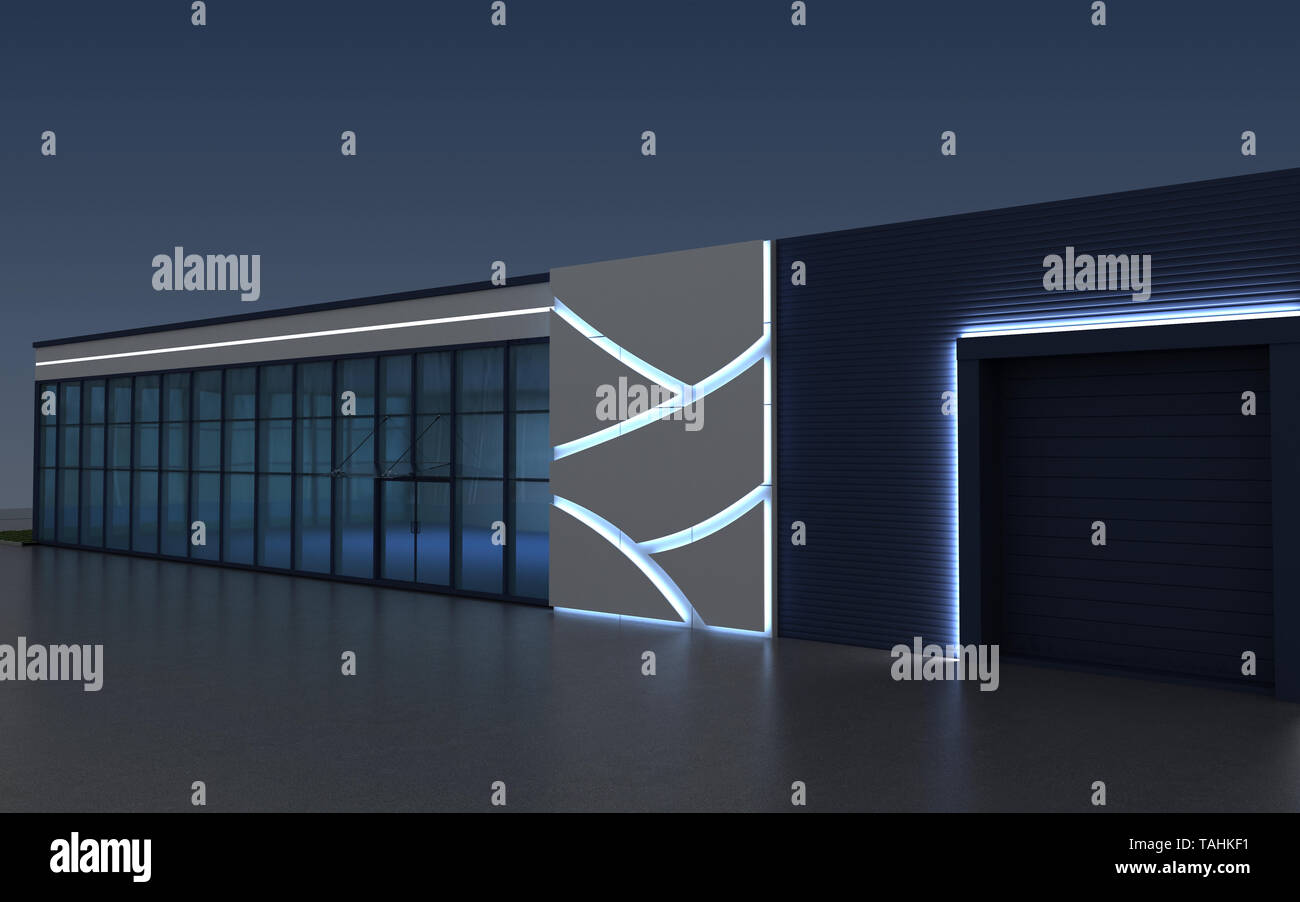 3d render exterior mall, exterior visualization, 3D illustration Stock ...
