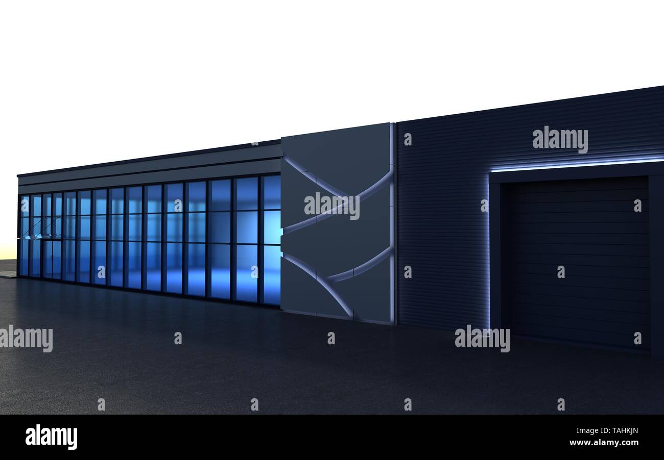 3d render exterior mall, exterior visualization, 3D illustration Stock ...