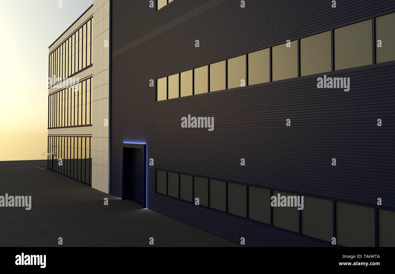 3d render exterior mall, exterior visualization, 3D illustration Stock ...