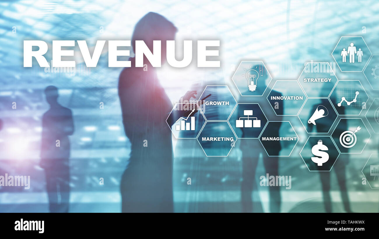 Increase revenue concept. Planing growth and increase of positive ...