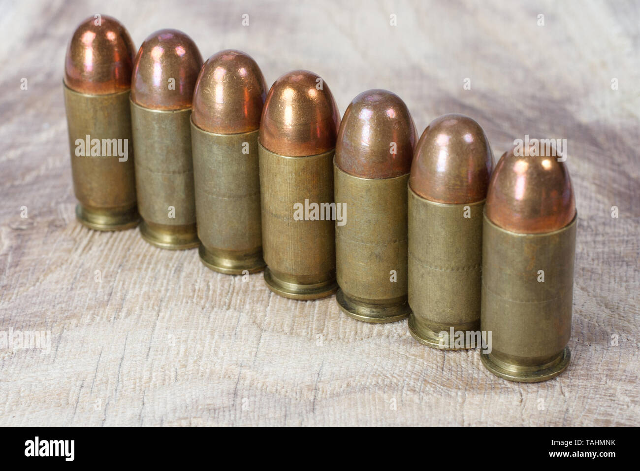 .45 ACP (Automatic Colt Pistol), or .45 Auto (11.43x23mm) a handgun ...