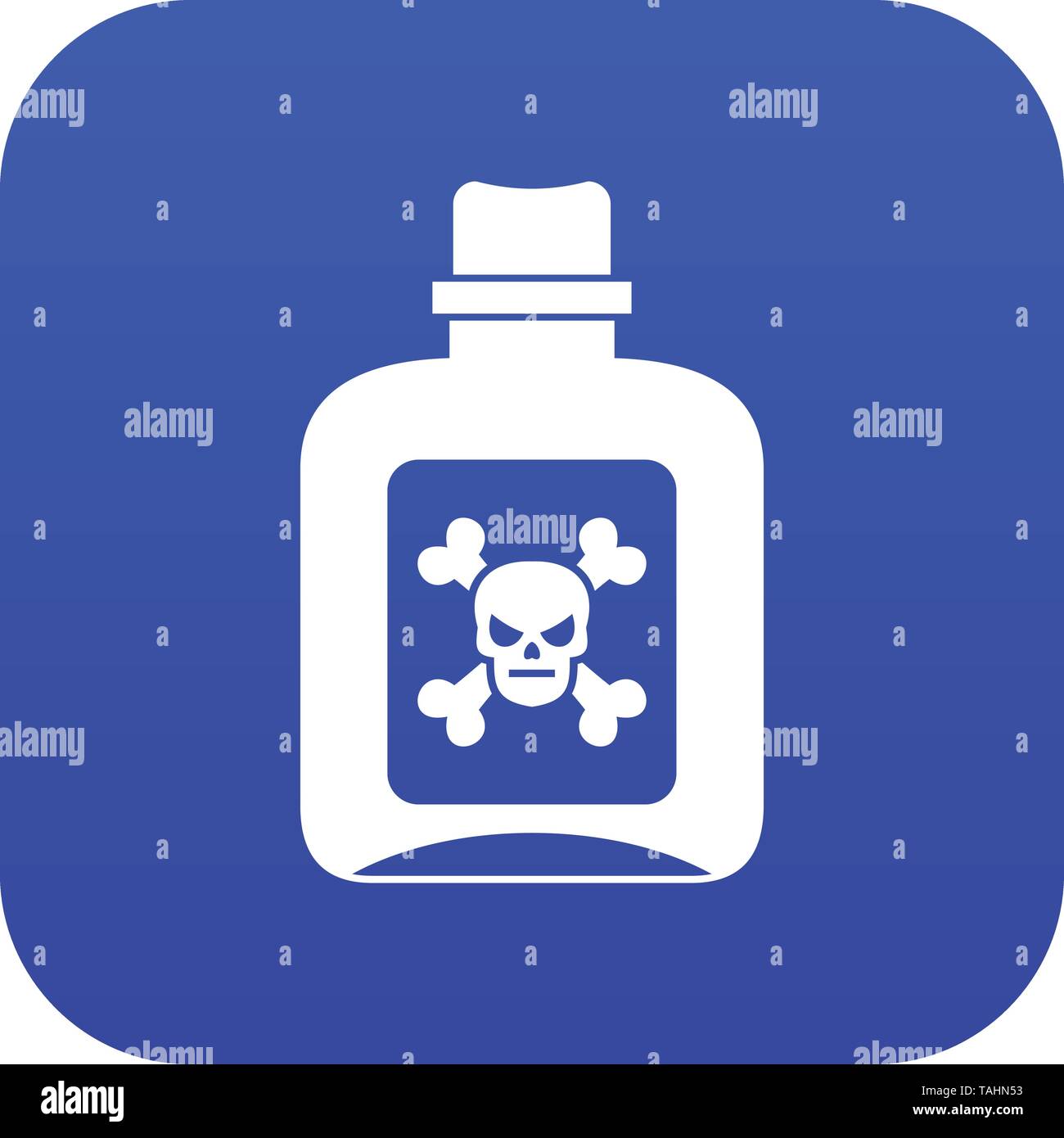 Poison icon digital blue Stock Vector Image & Art - Alamy