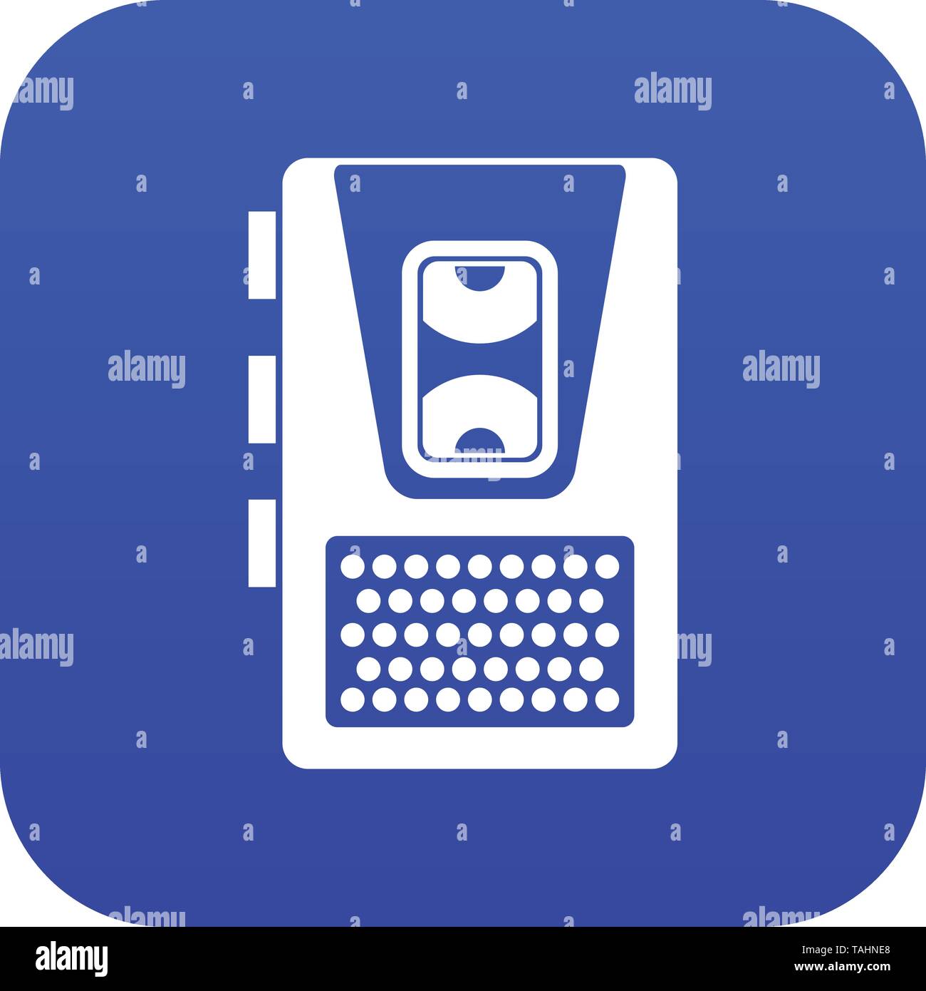 Dictaphone icon digital blue Stock Vector Image & Art - Alamy