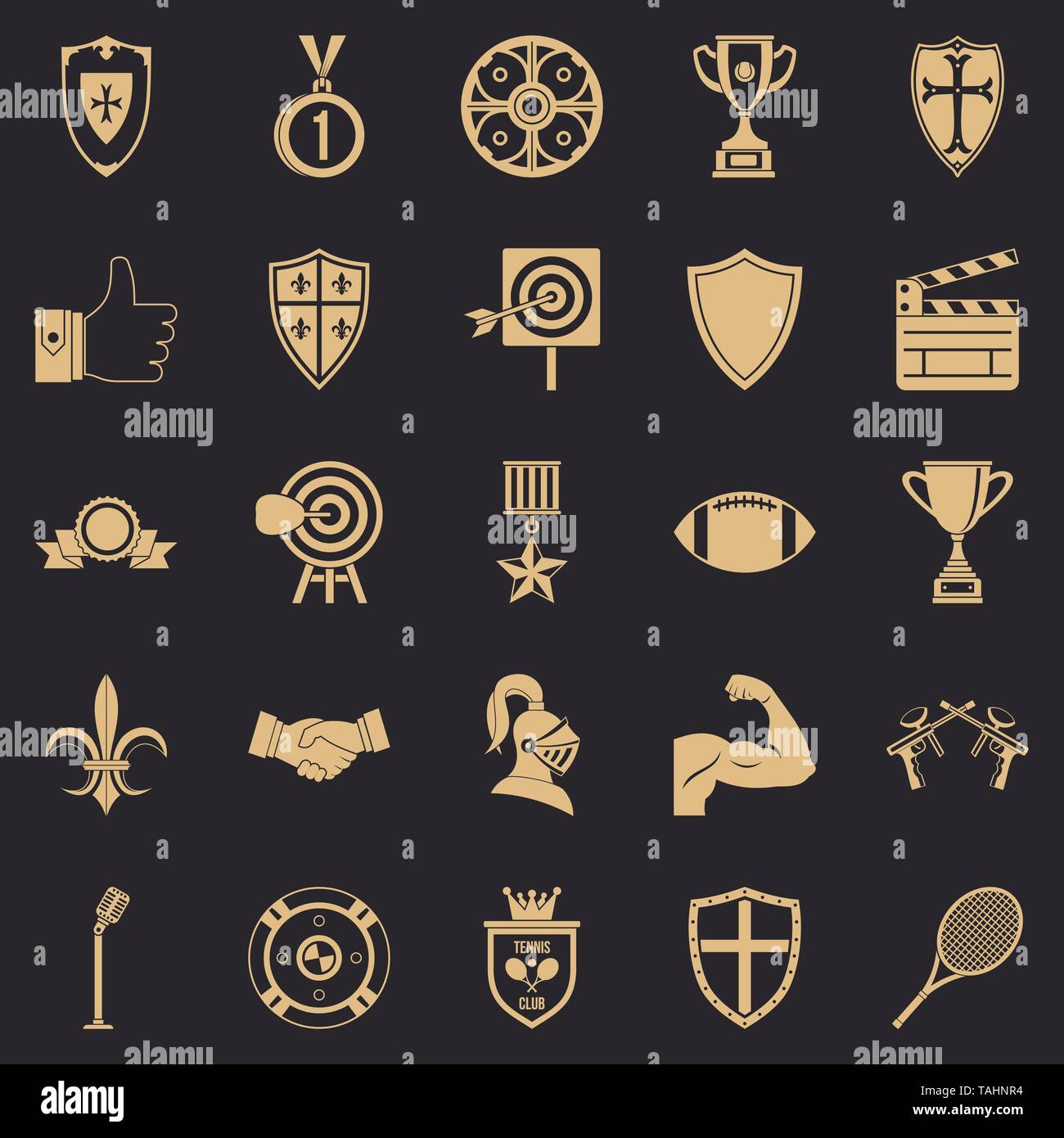 Bonus icons set, simple style Stock Vector Image & Art - Alamy