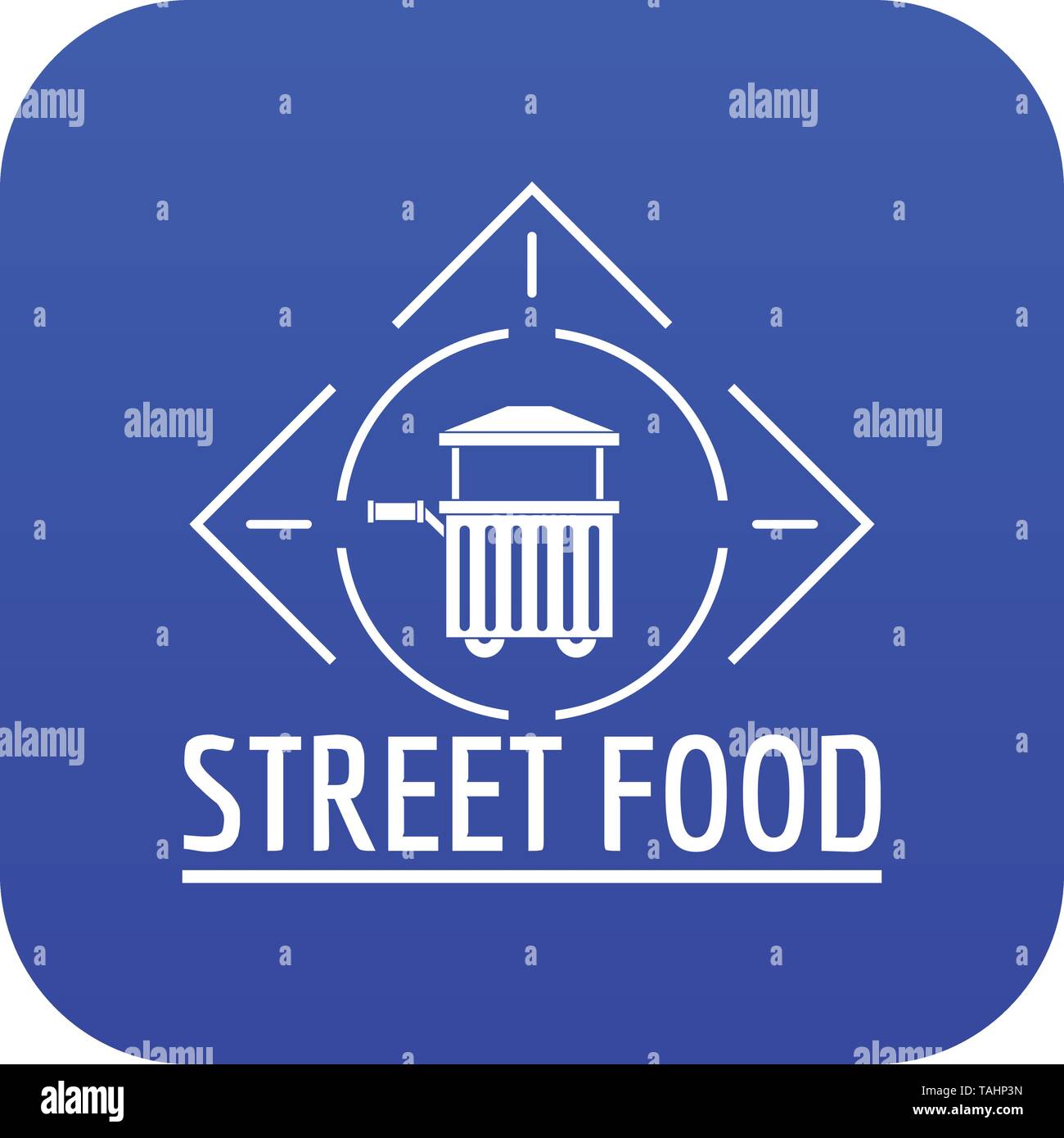 Street food icon blue vector Stock Vector Image & Art - Alamy