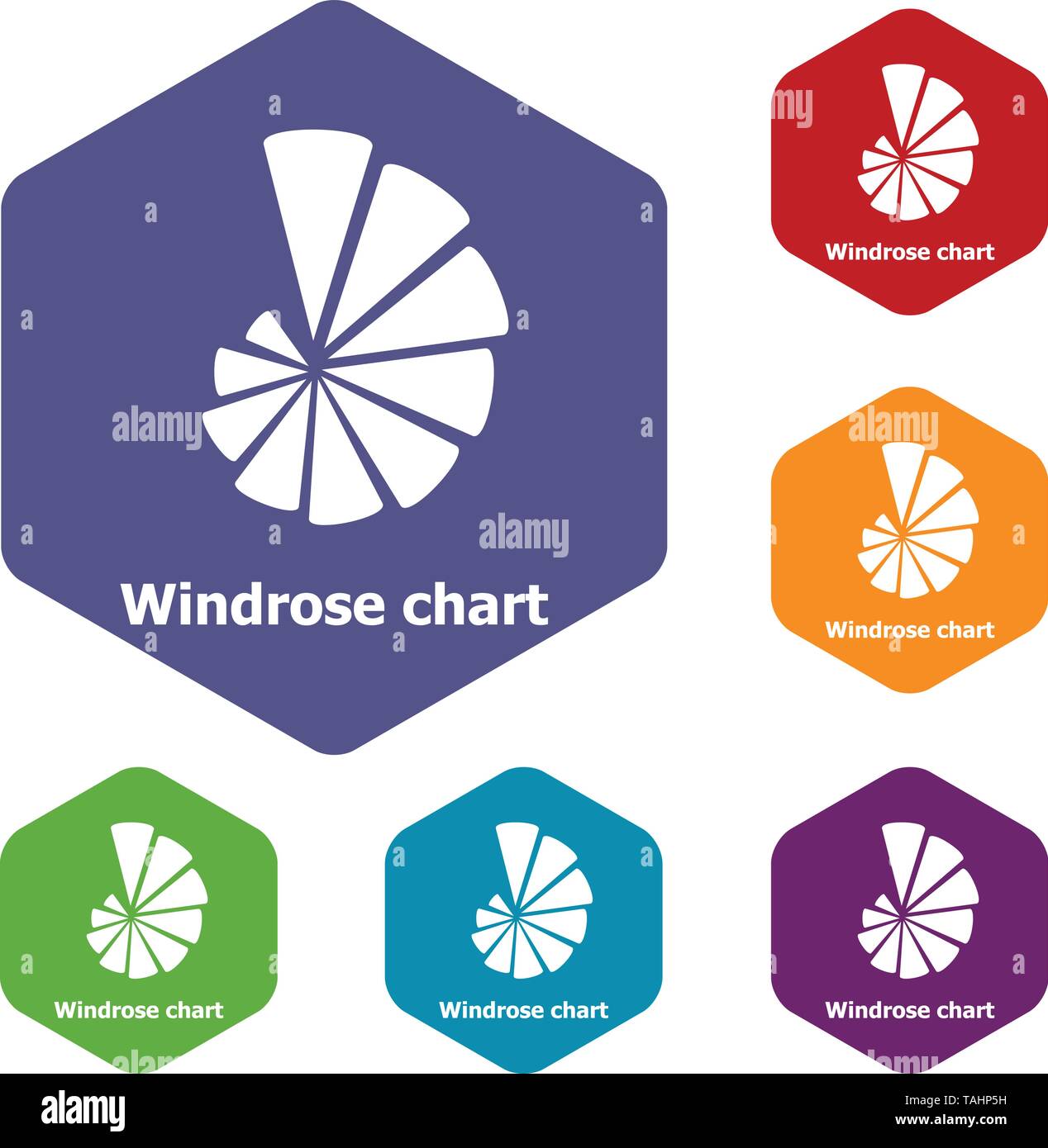 Windrose chart icons vector hexahedron Stock Vector Image & Art - Alamy