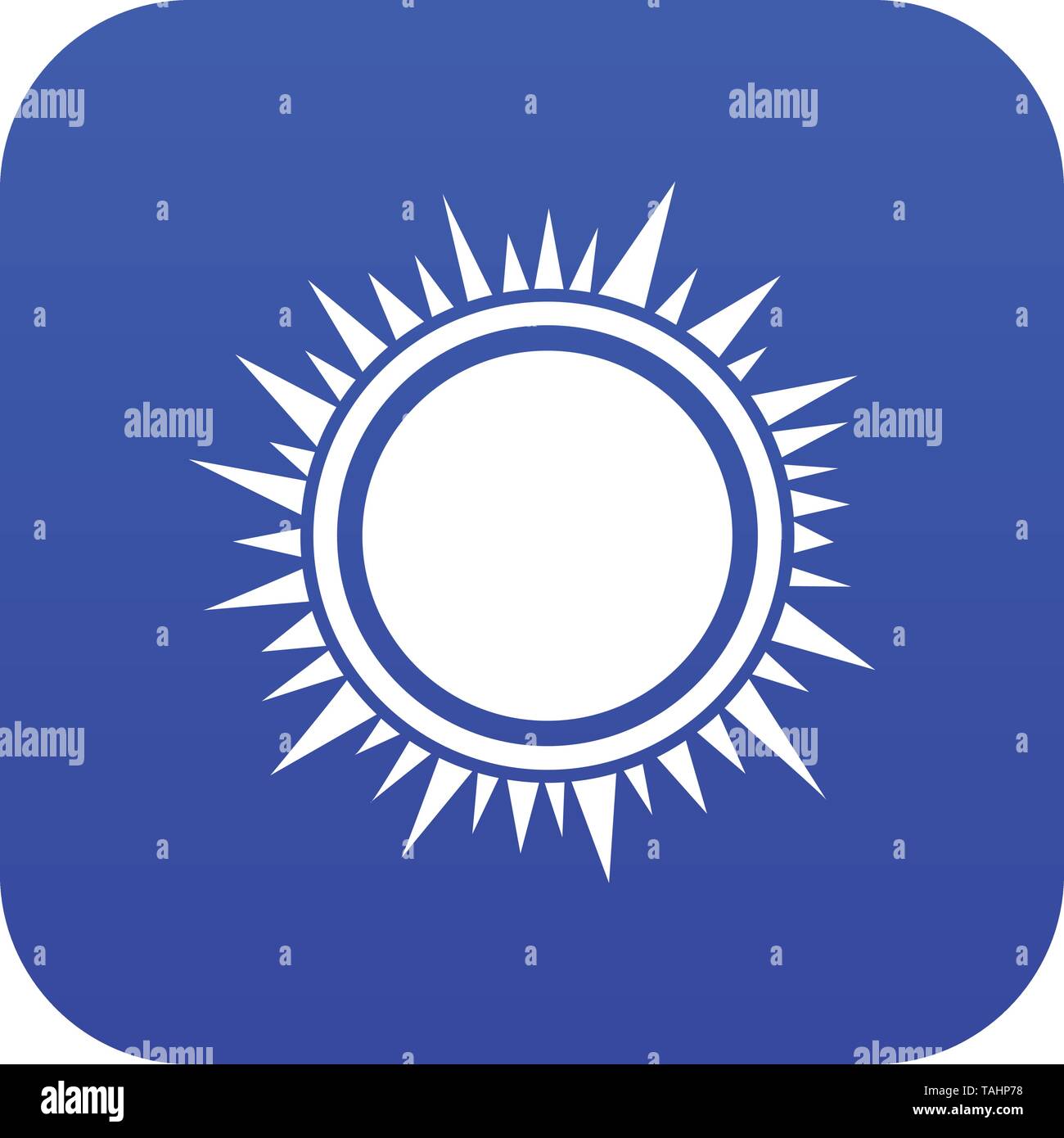 Sun icon digital blue Stock Vector Image & Art - Alamy