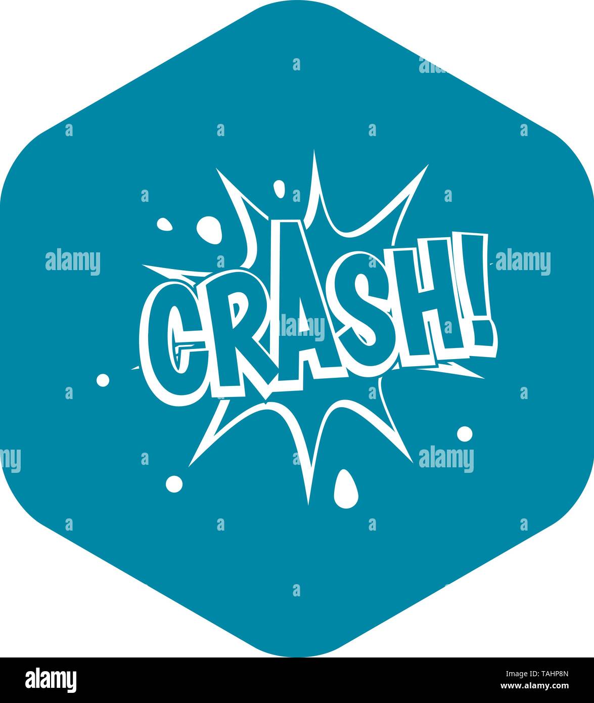 Crash explosion icon, simple style Stock Vector Image & Art - Alamy