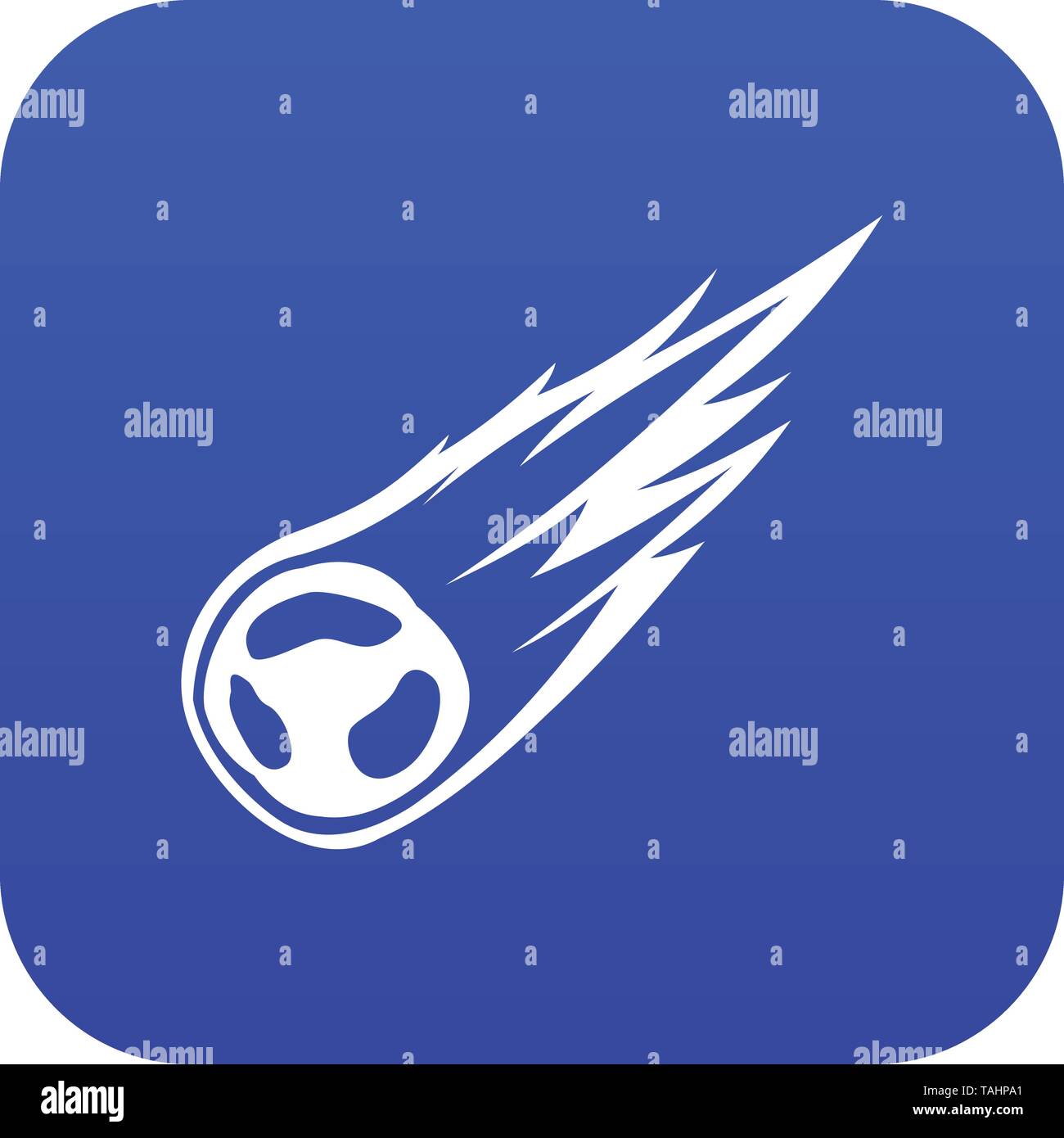 Falling meteor with long tail icon digital blue Stock Vector Image ...