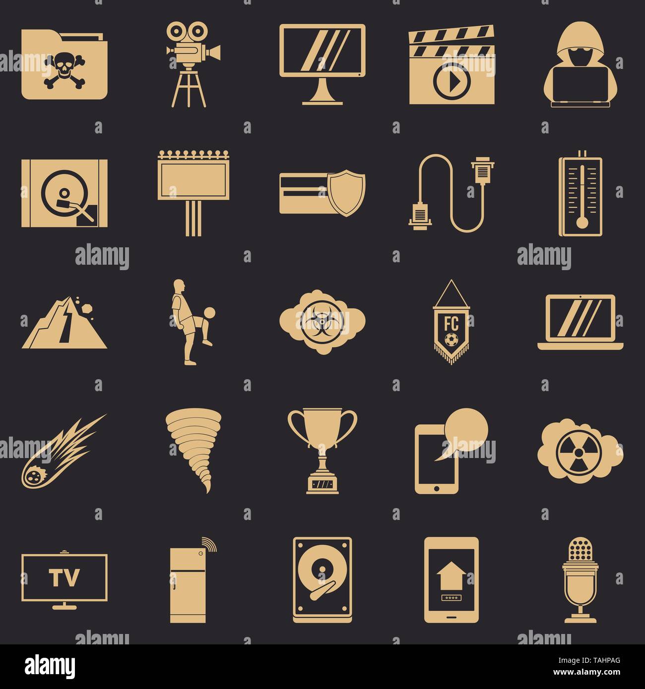 Old televisor Stock Vector Images - Alamy