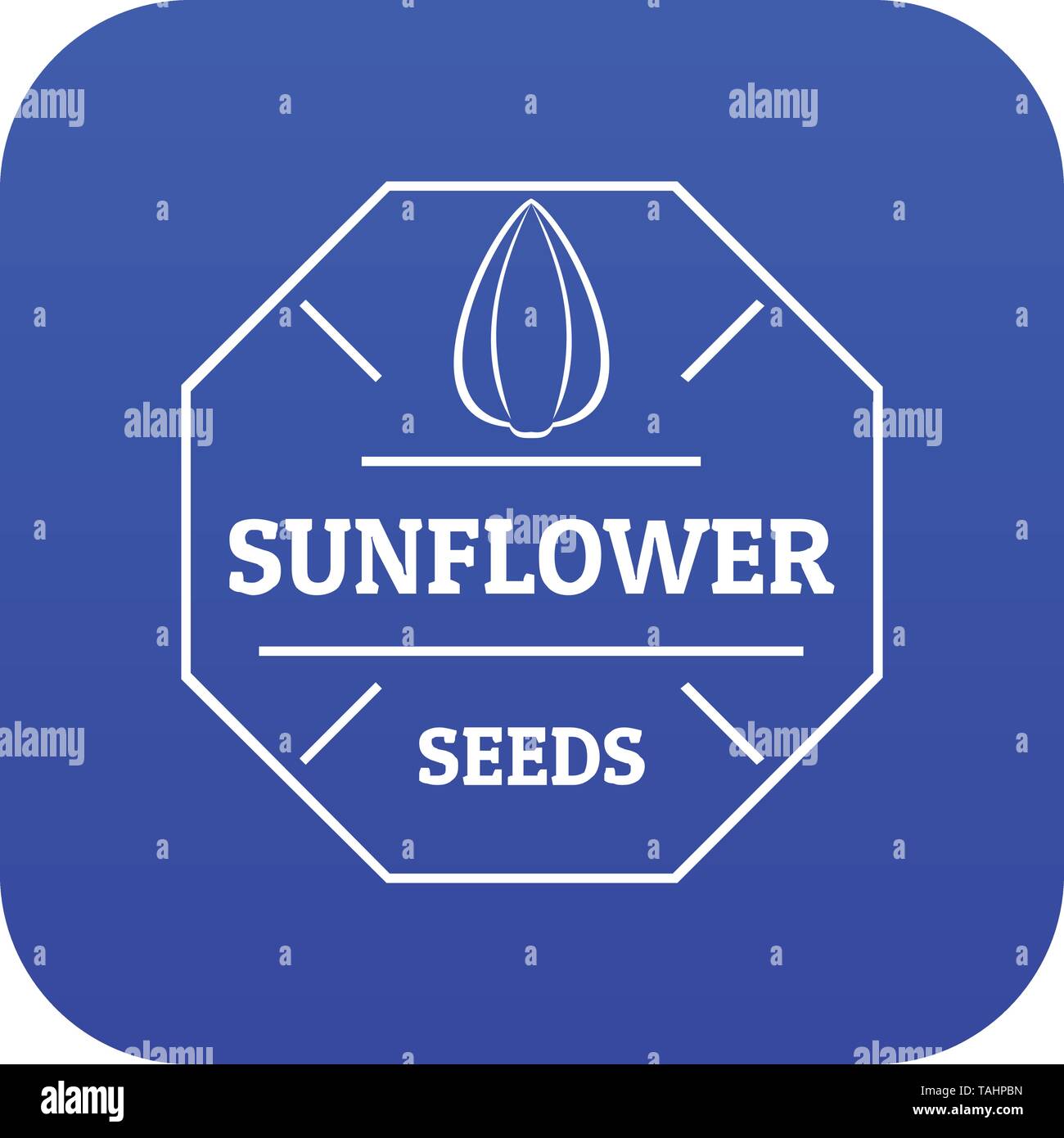 Sunflower seed icon blue vector Stock Vector Image & Art - Alamy