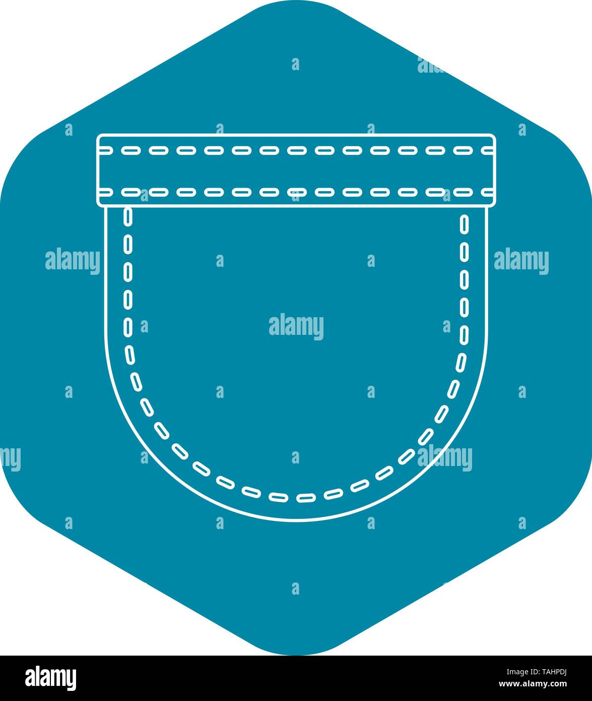 Pocket symbol icon, outline style Stock Vector Image & Art - Alamy