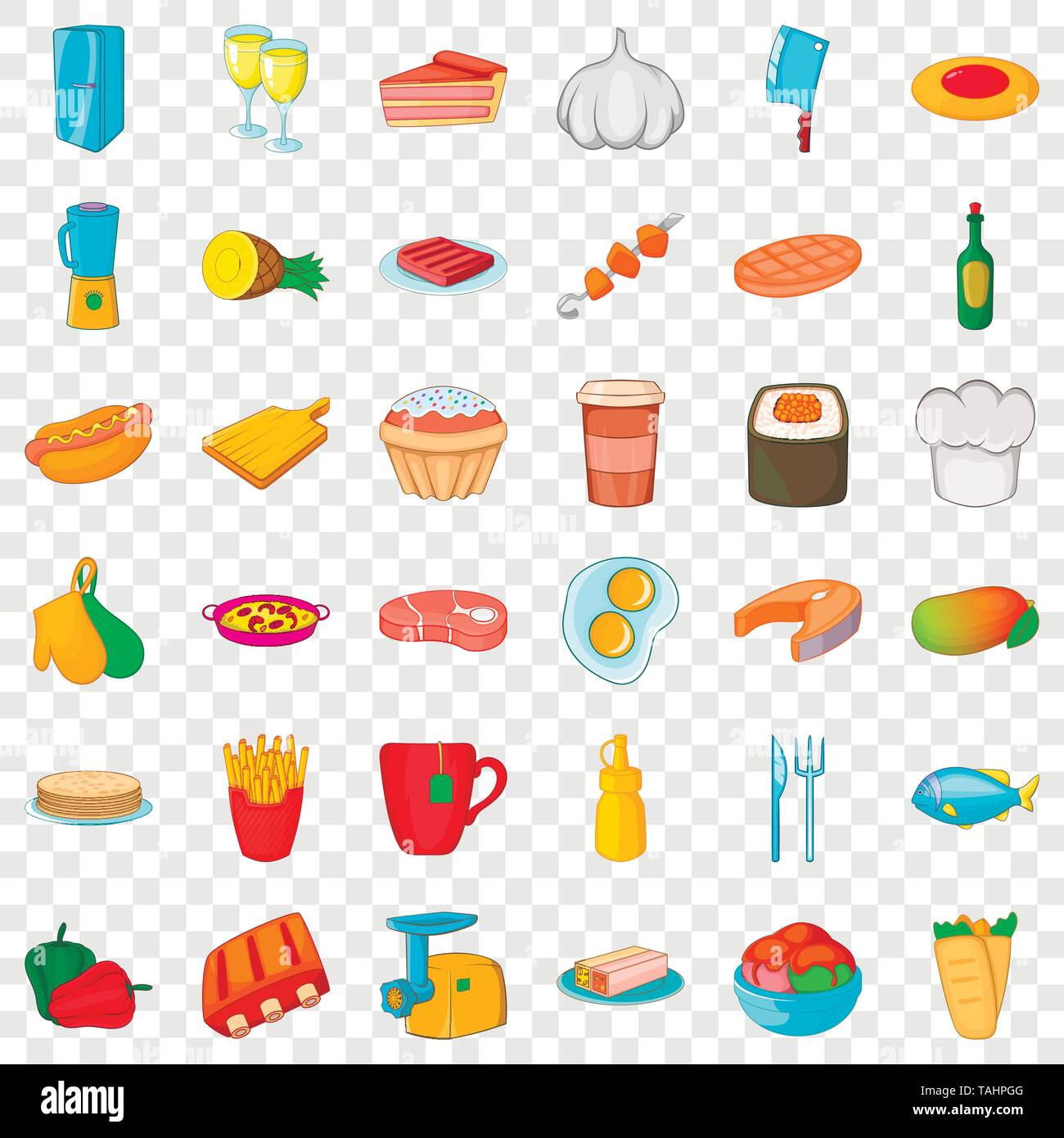 Fridge icons set, cartoon style Stock Vector Image & Art - Alamy
