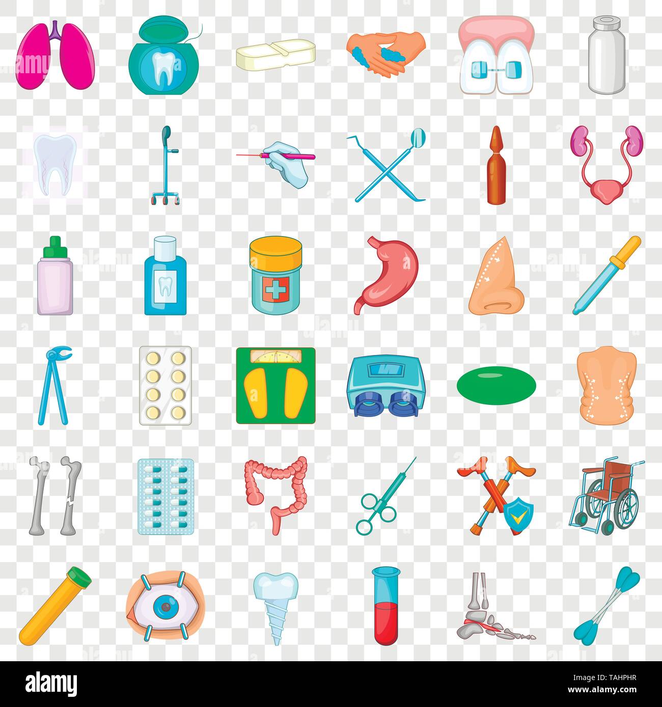 Malady icons set, cartoon style Stock Vector Image & Art - Alamy