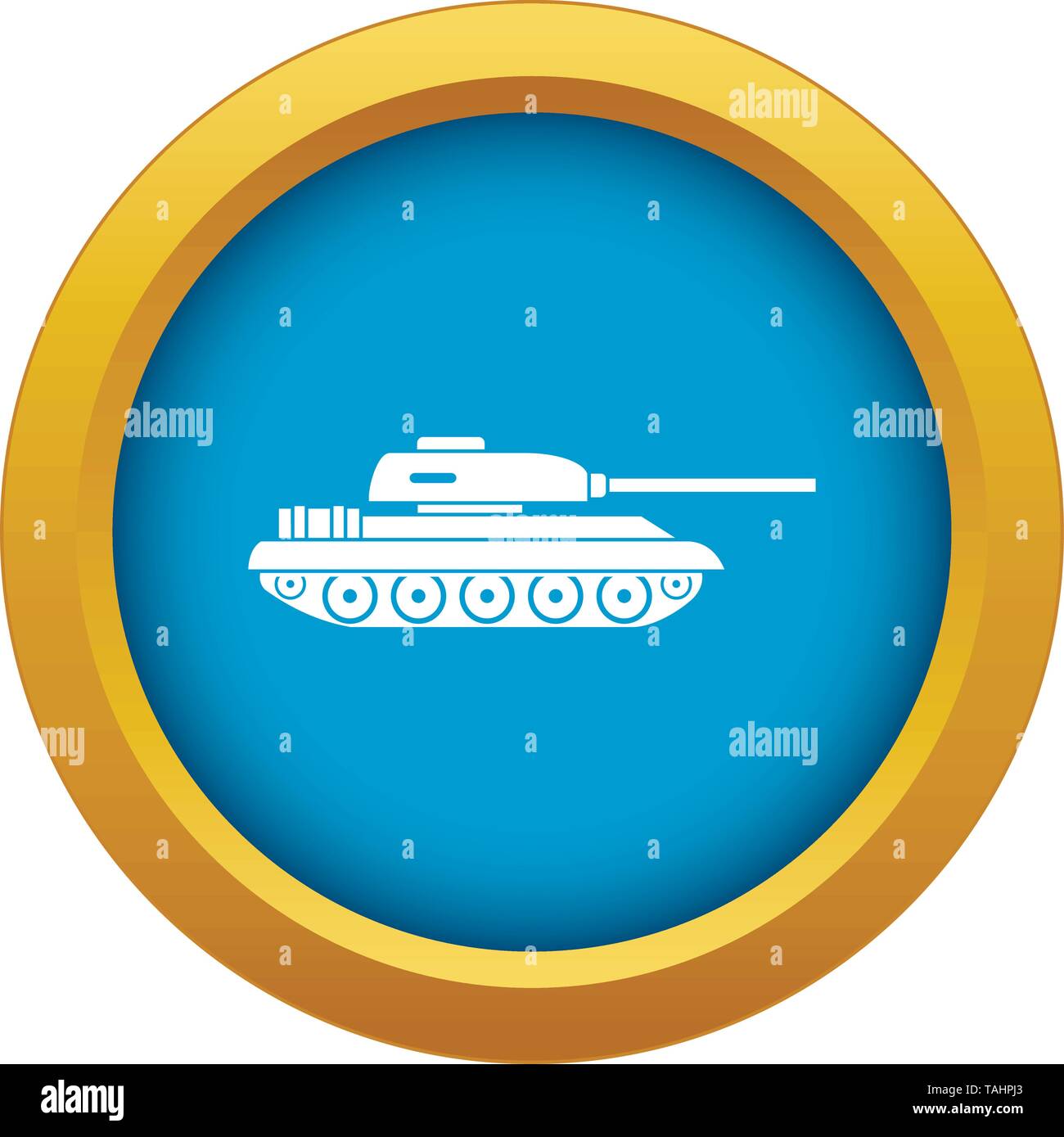 Tank icon blue vector isolated Stock Vector Image & Art - Alamy