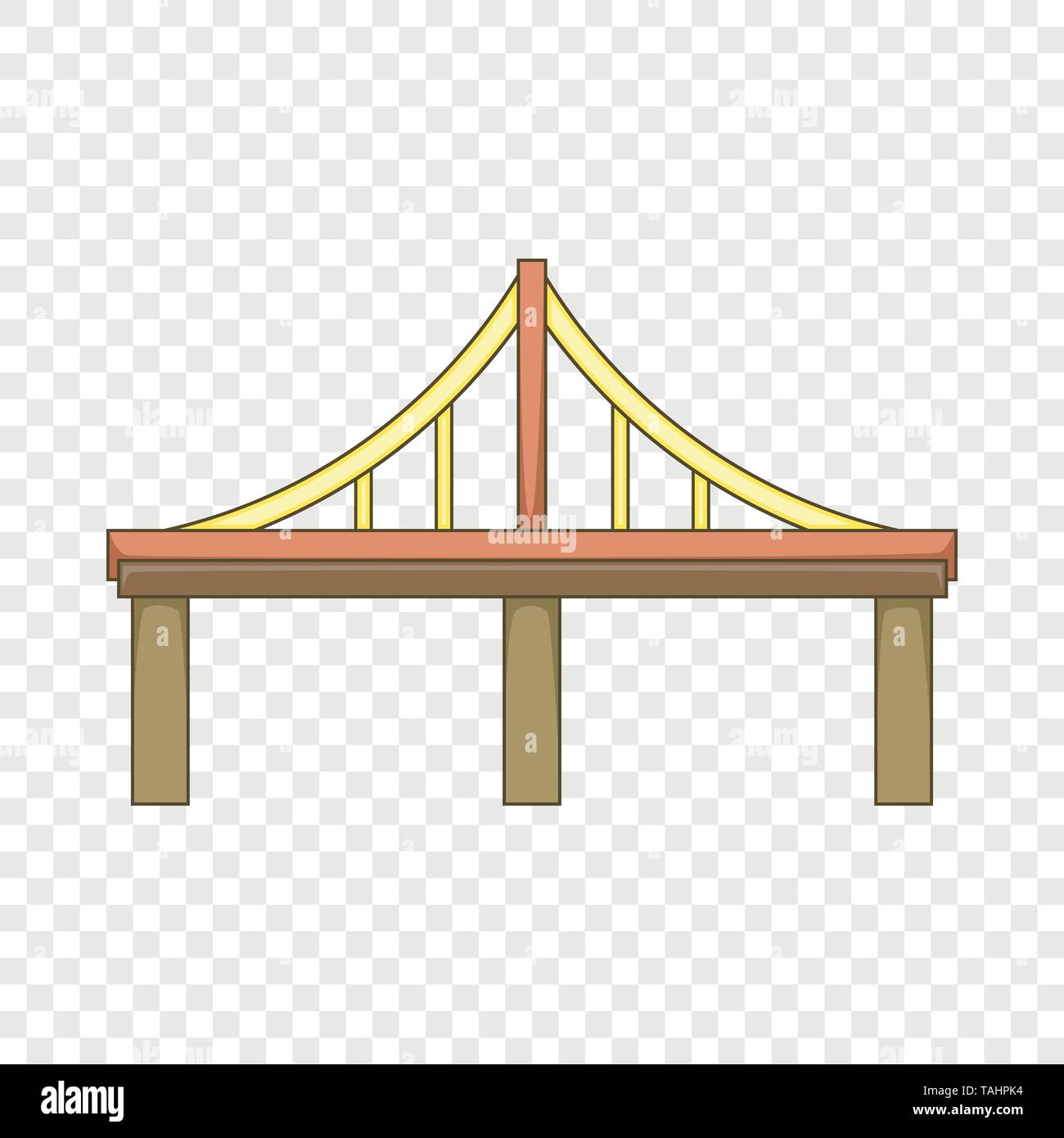 Steel bridge icon, cartoon style Stock Vector Image & Art - Alamy