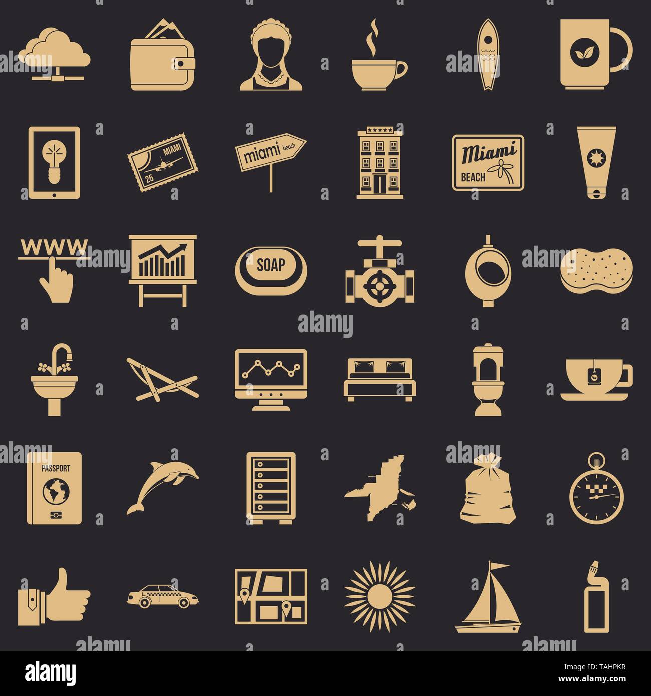 Good service icons set, simple style Stock Vector Image & Art - Alamy