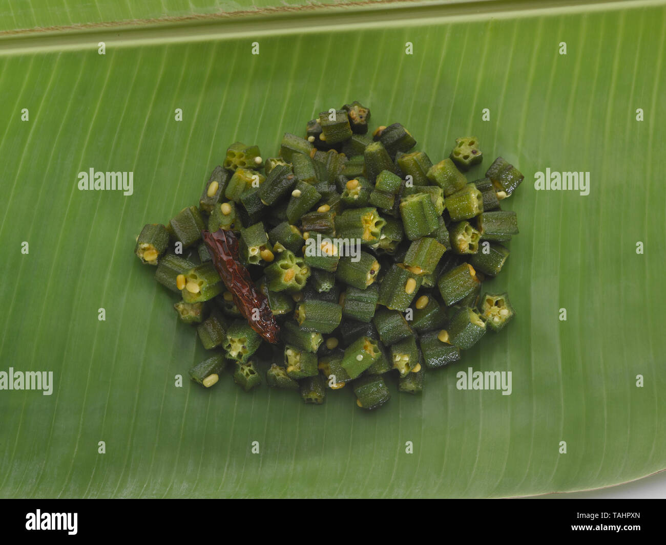 Bhindi leaf hi-res stock photography and images - Alamy