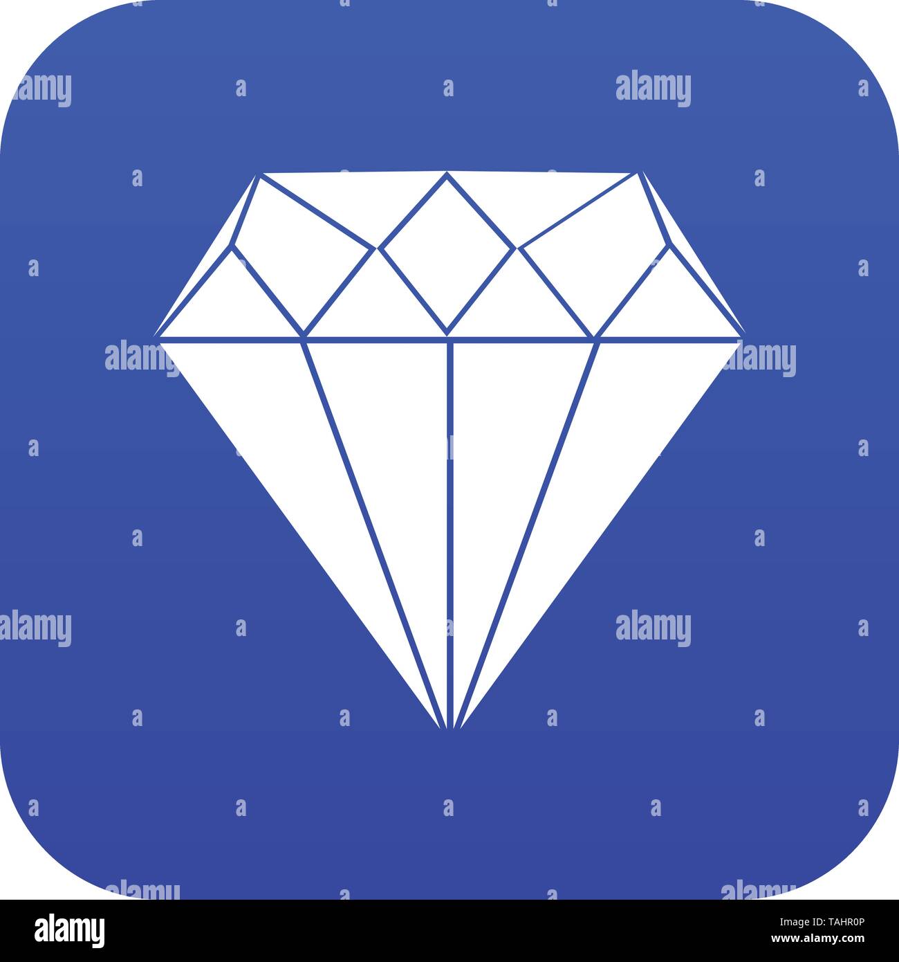 Diamond icon digital blue Stock Vector Image & Art - Alamy