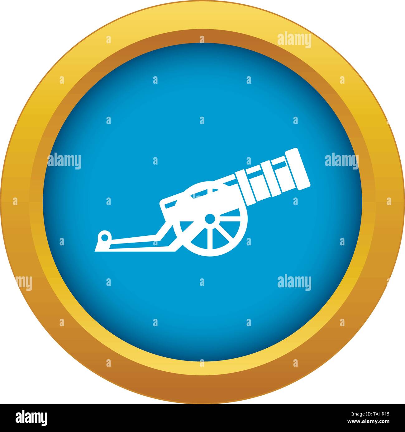 Cannon icon blue vector isolated Stock Vector Image & Art - Alamy