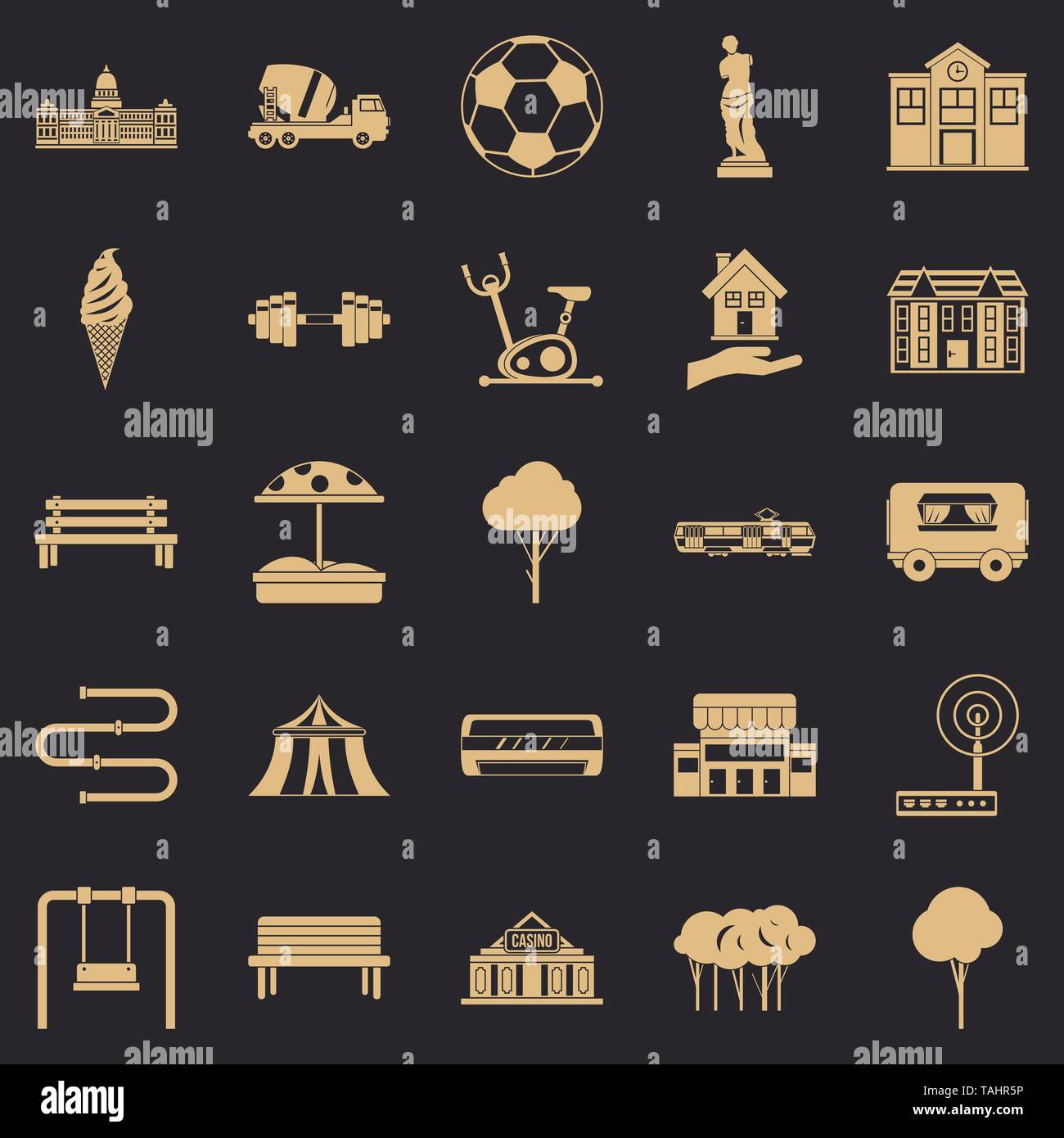 Village parking space Stock Vector Images - Alamy