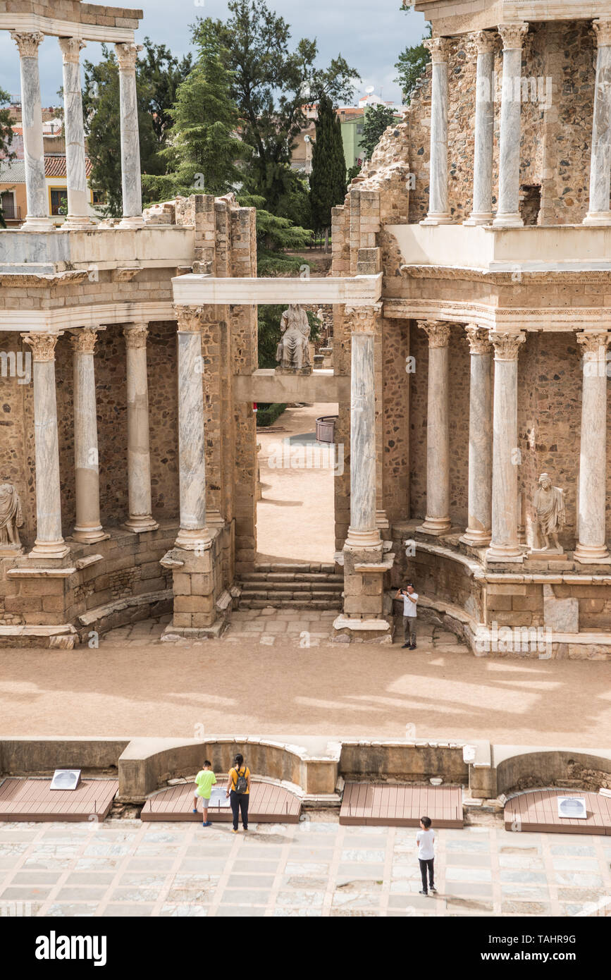 Roman Amphitheater, Merida, Spain, May 2019 Stock Photo - Alamy