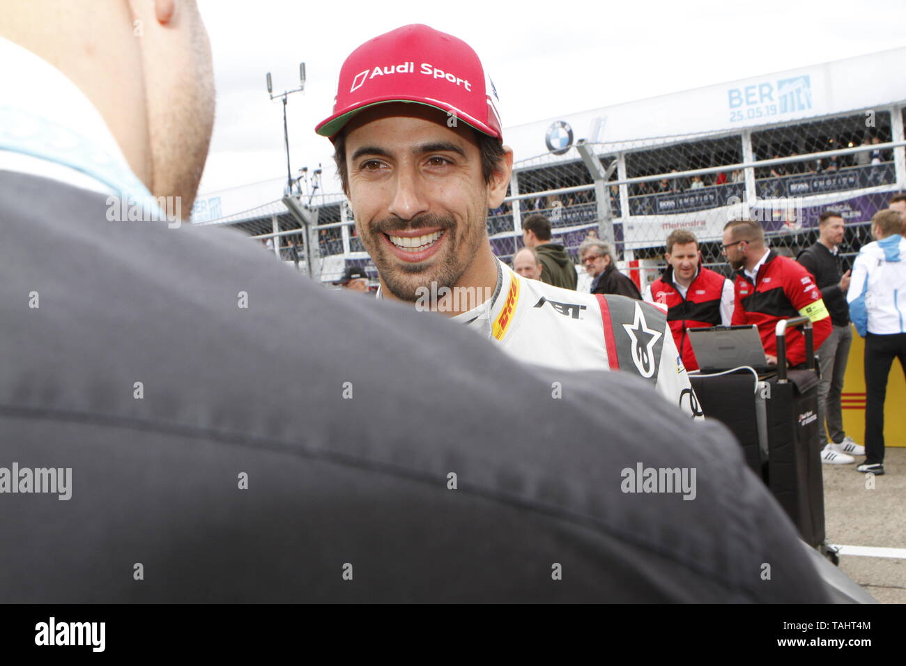 The photo shows the Formula E racing driver Lucas di Grassi on the ...