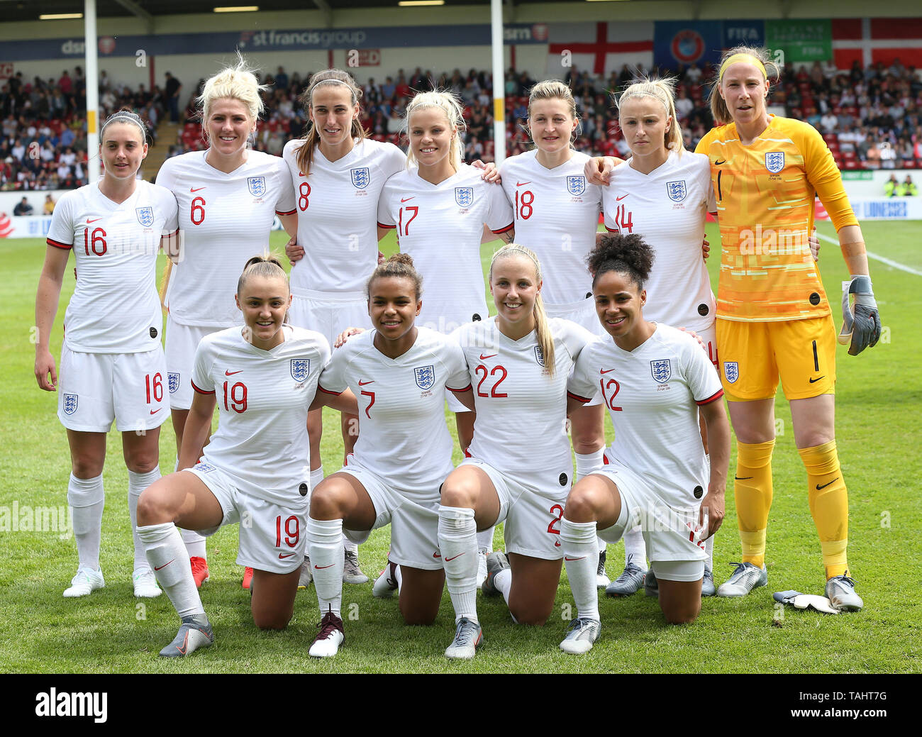 England pose for a the team group photo prior to the international ...