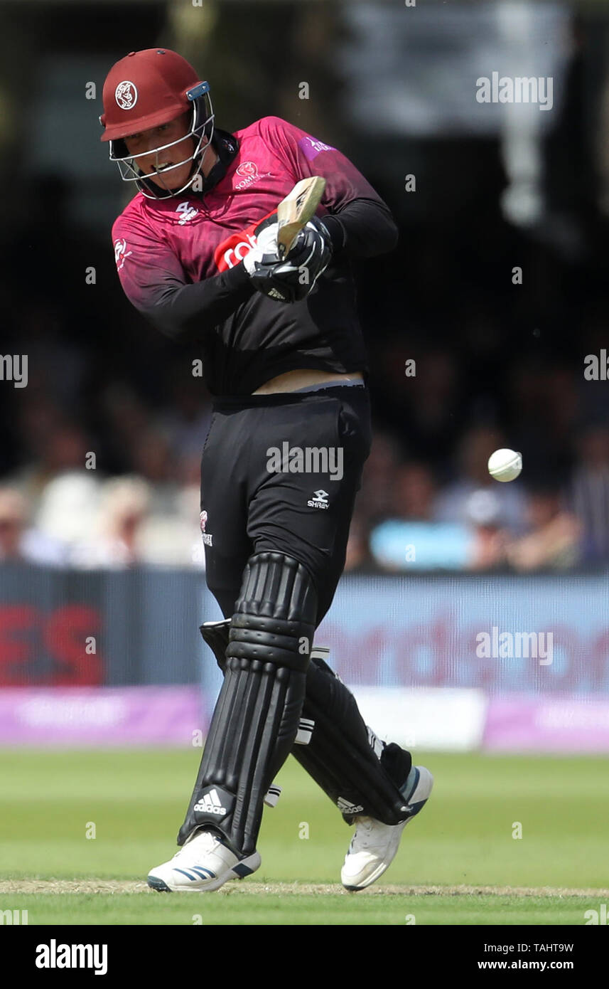 Somerset's Tom Banton bats during the Royal London One-Day Cup final at ...