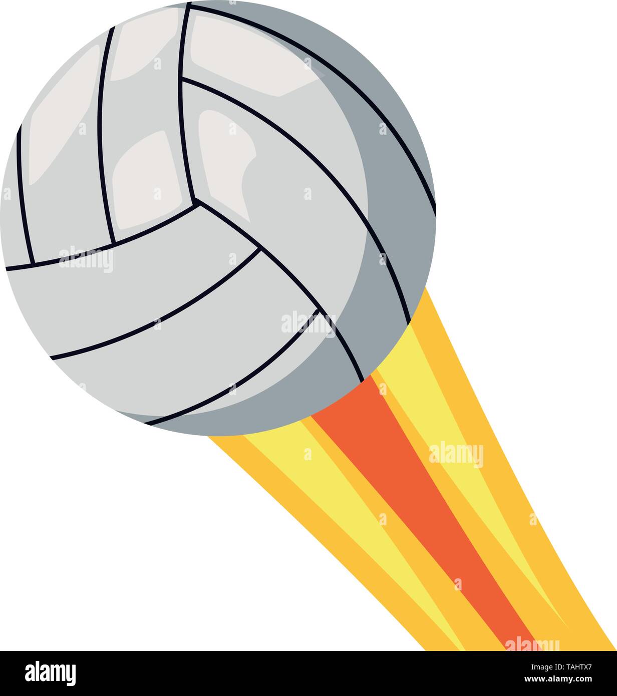 flying volleyball ball sport vector illustration design Stock Vector ...