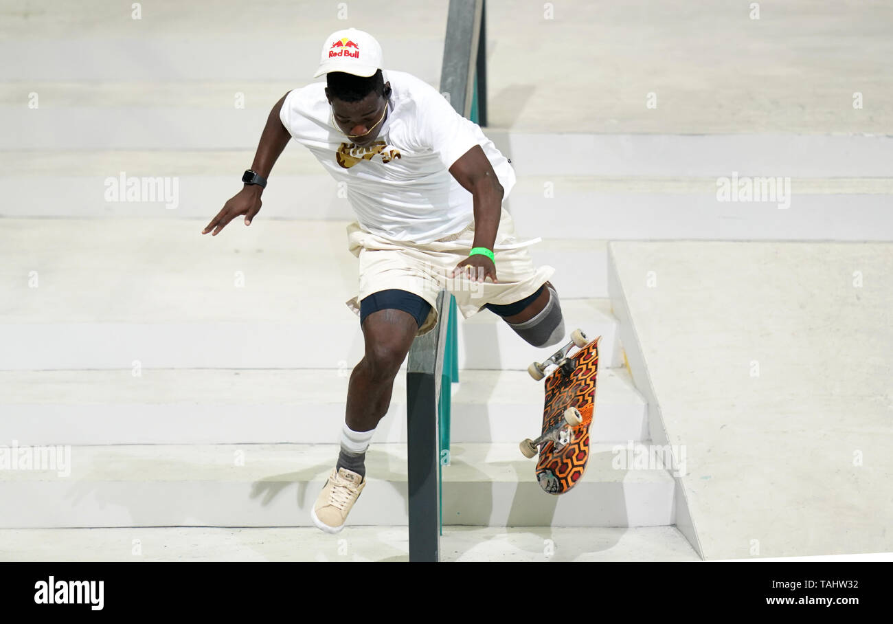 Zion Wright during the men's quarter final heats during The Street ...