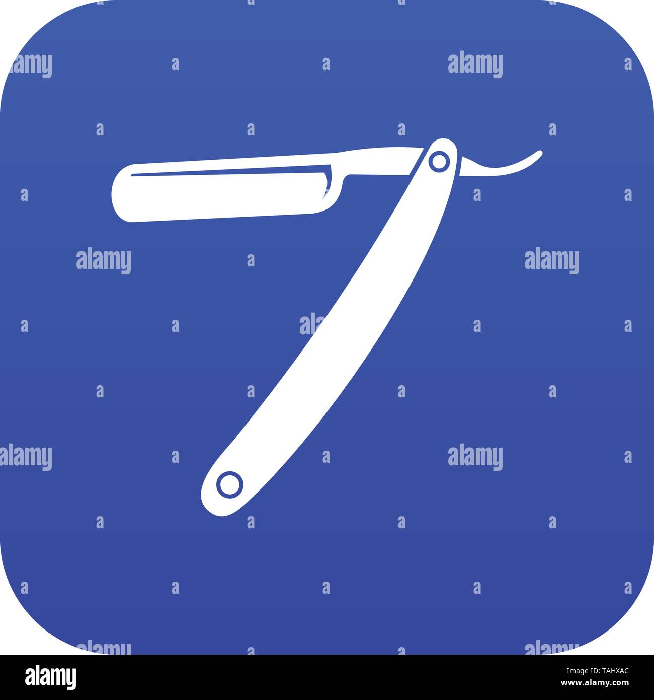 Razor blade icon digital blue Stock Vector Image & Art - Alamy