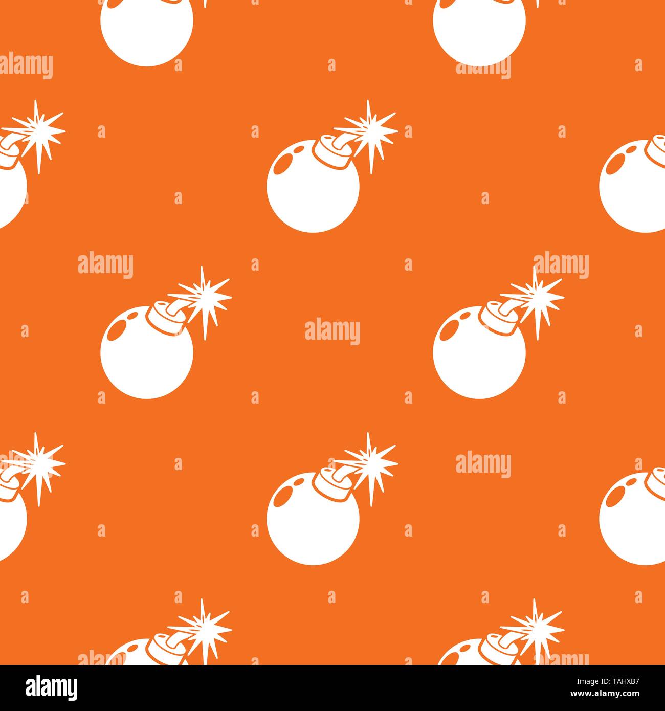 Bomb pattern vector orange Stock Vector Image & Art - Alamy