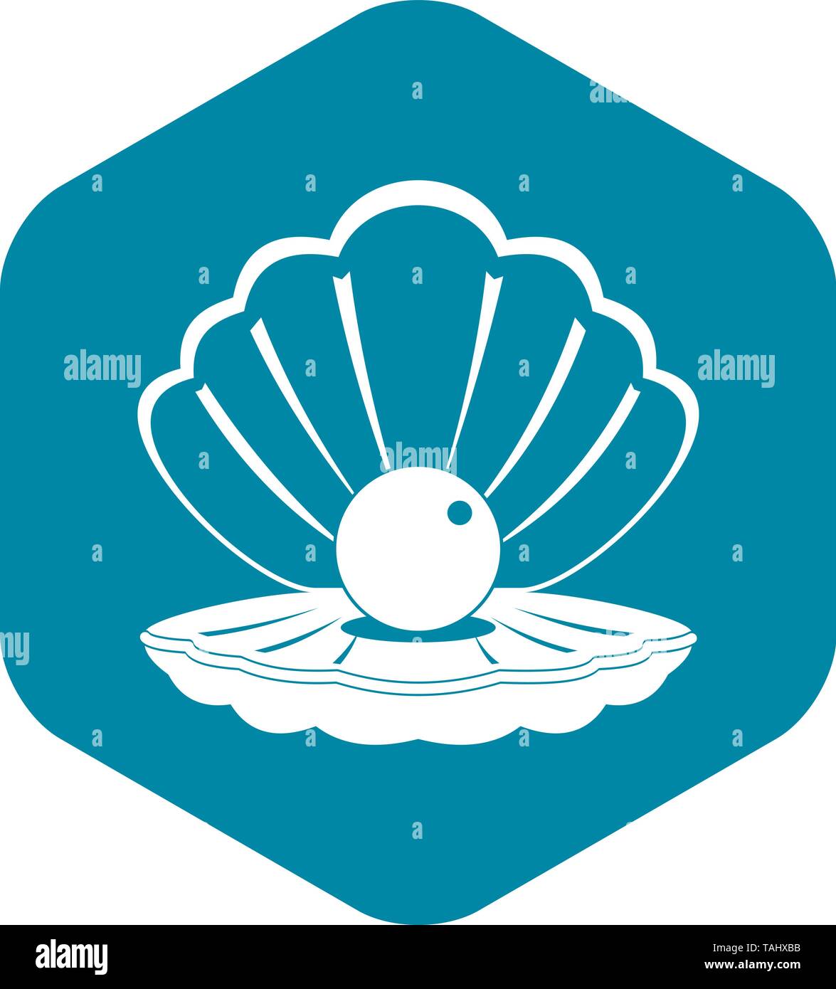 Pearl in a sea shell icon, simple style Stock Vector Image & Art - Alamy