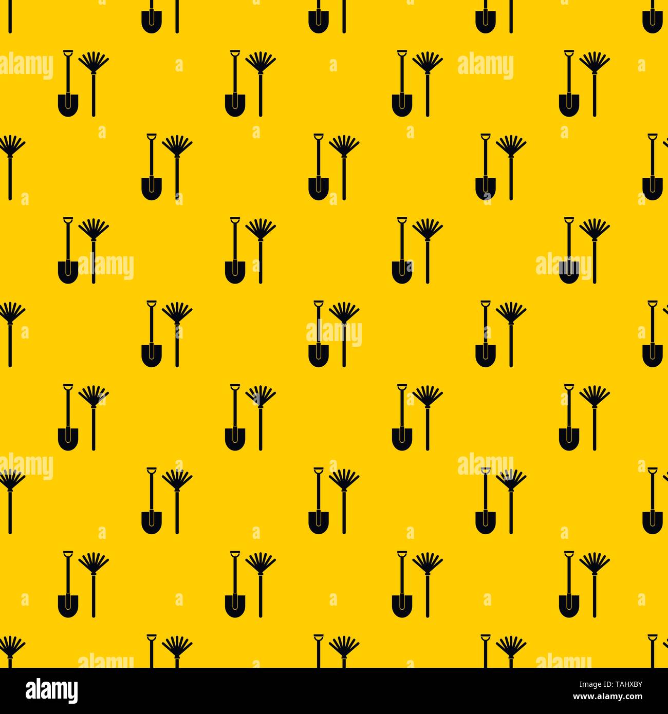 Rake and shovel pattern vector Stock Vector Image & Art - Alamy