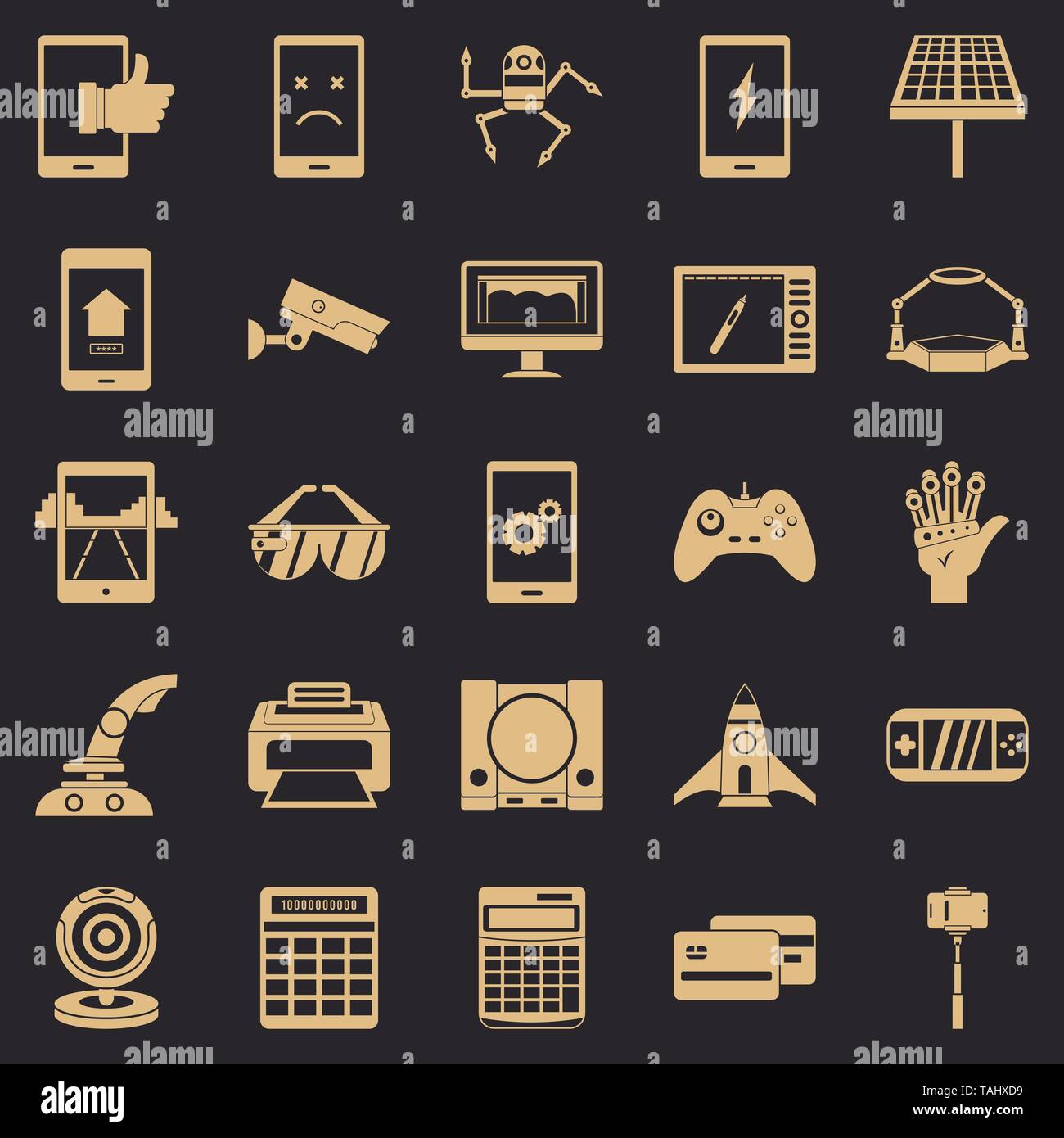 Installation icons set, simple style Stock Vector Image & Art - Alamy