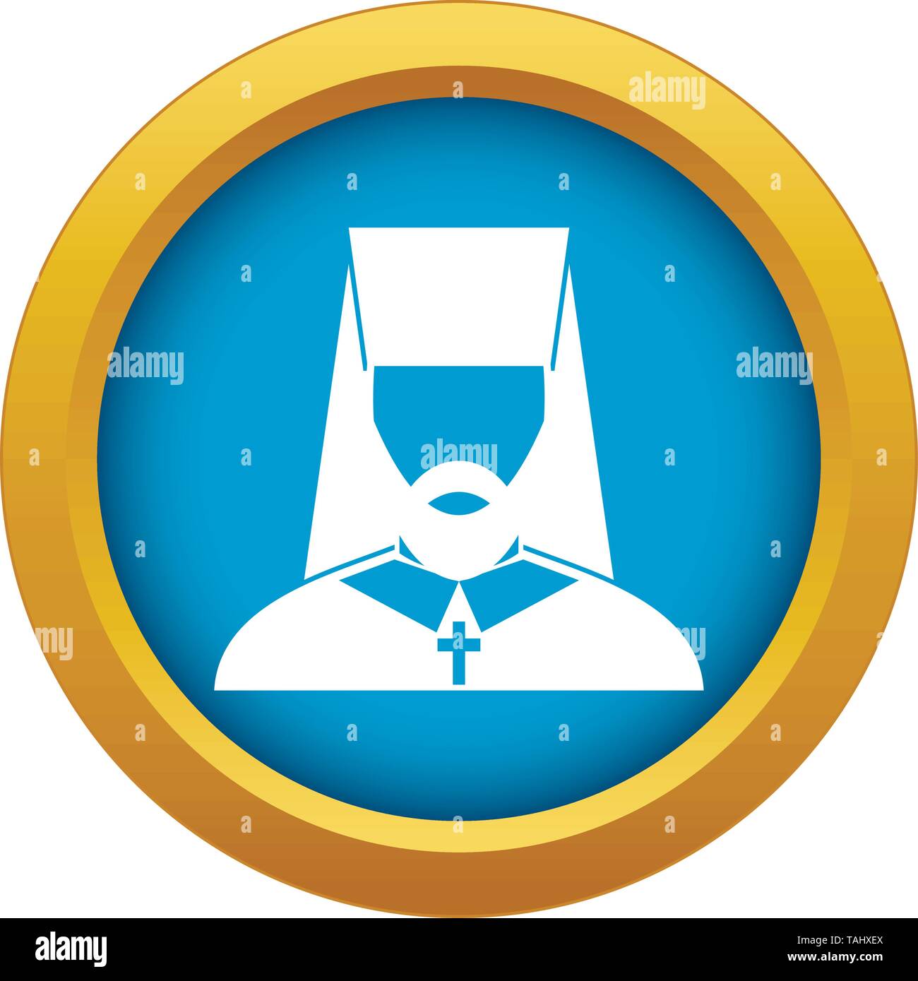 Orthodox priest icon blue vector isolated Stock Vector Image & Art - Alamy
