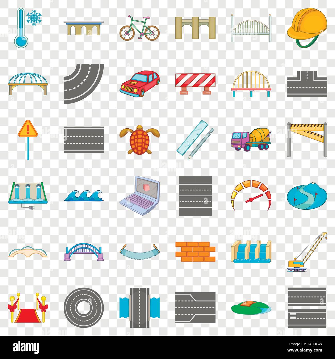 Concrete lift bridge bridge Stock Vector Images - Alamy