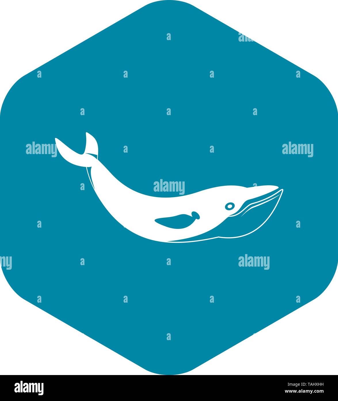 Whale icon, simple style Stock Vector Image & Art - Alamy