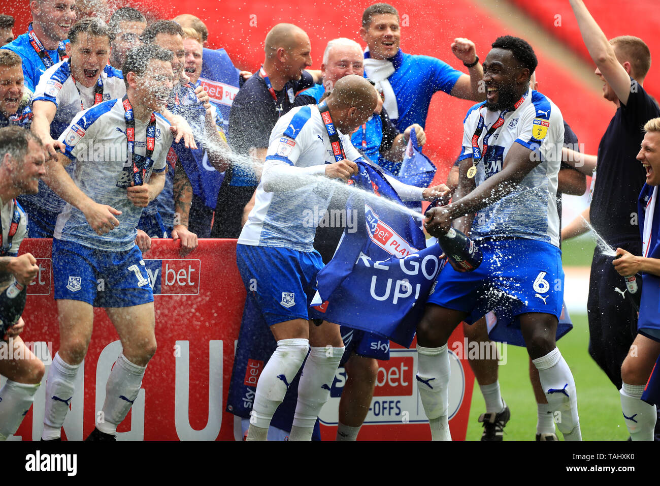 League two celebrate tranmere hi-res stock photography and images - Alamy