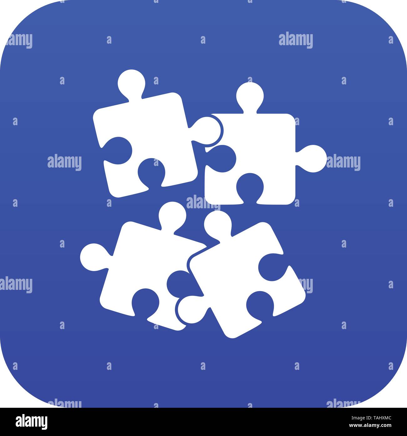 Jigsaw puzzles icon digital blue Stock Vector Image & Art - Alamy