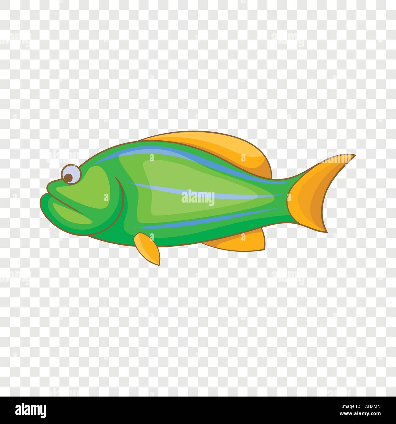 Green fish icon, cartoon style Stock Vector Image & Art - Alamy