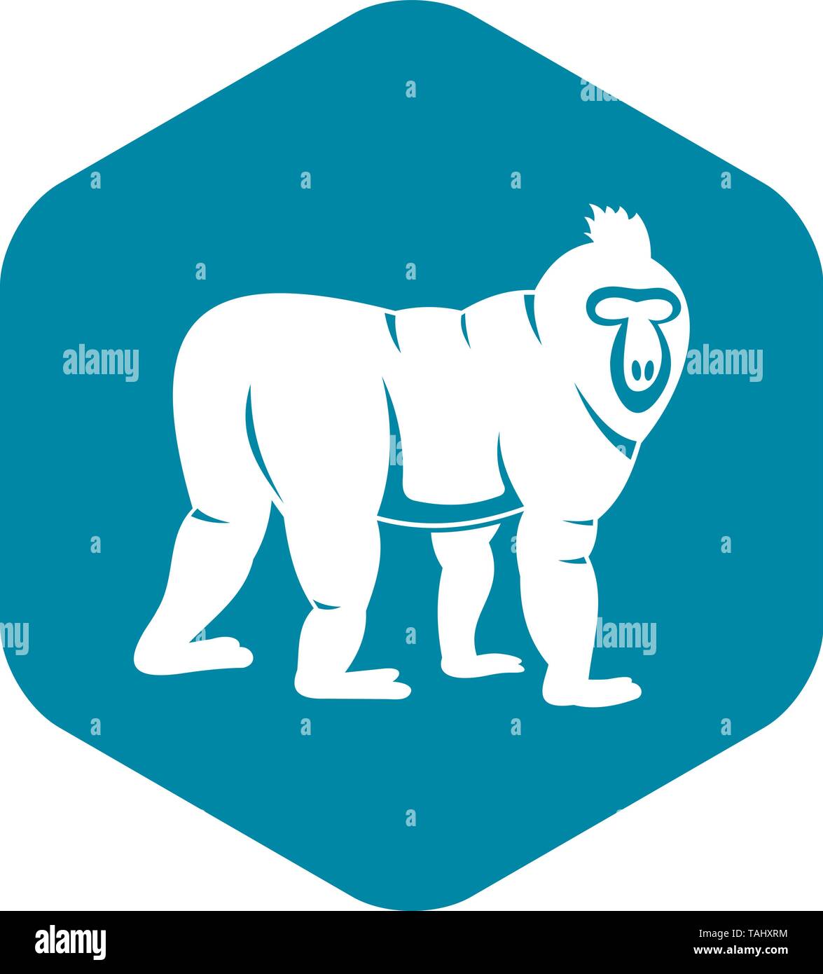 Mandrill monkey icon, simple style Stock Vector Image & Art - Alamy