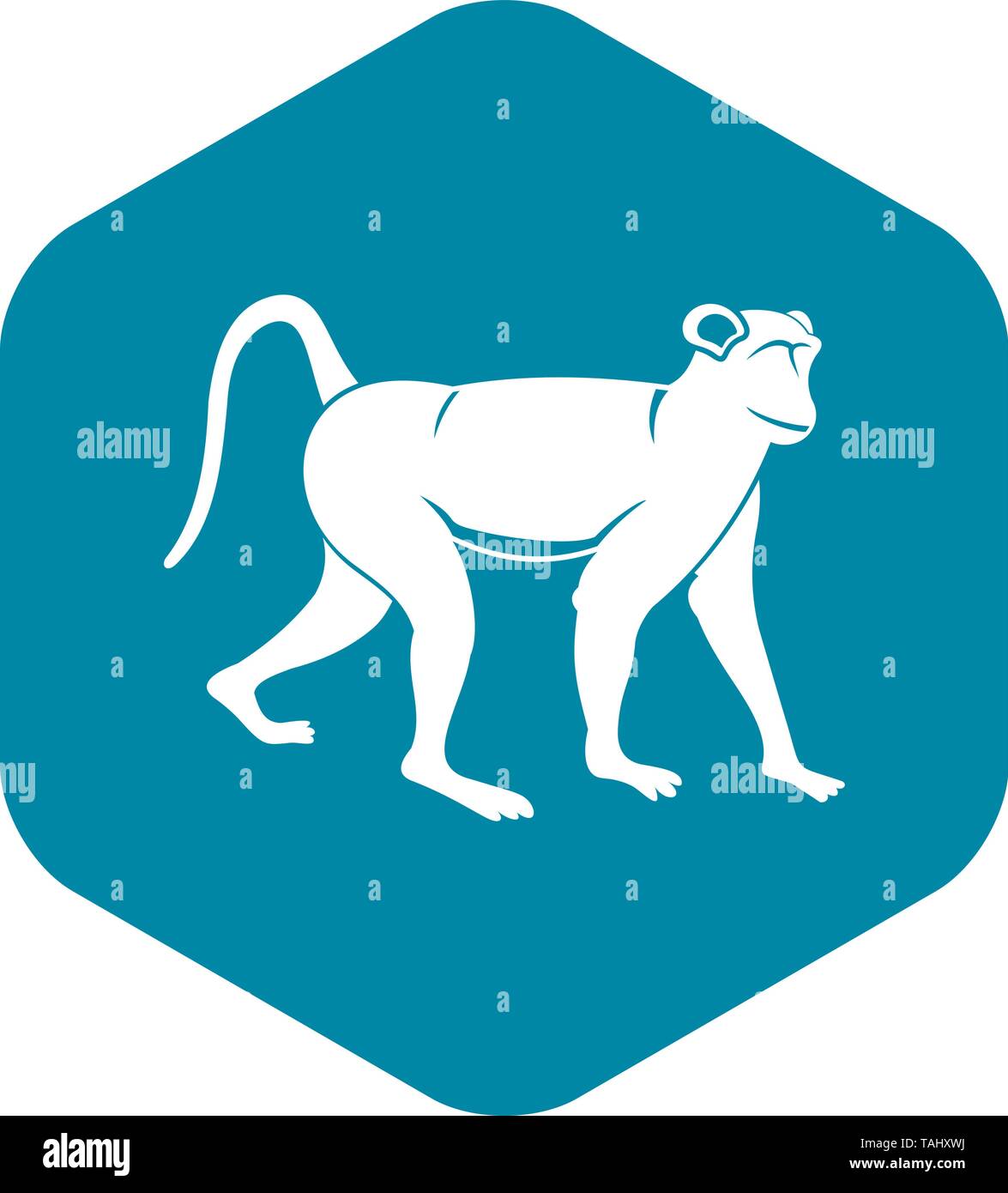 Monkey icon, simple style Stock Vector Image & Art - Alamy