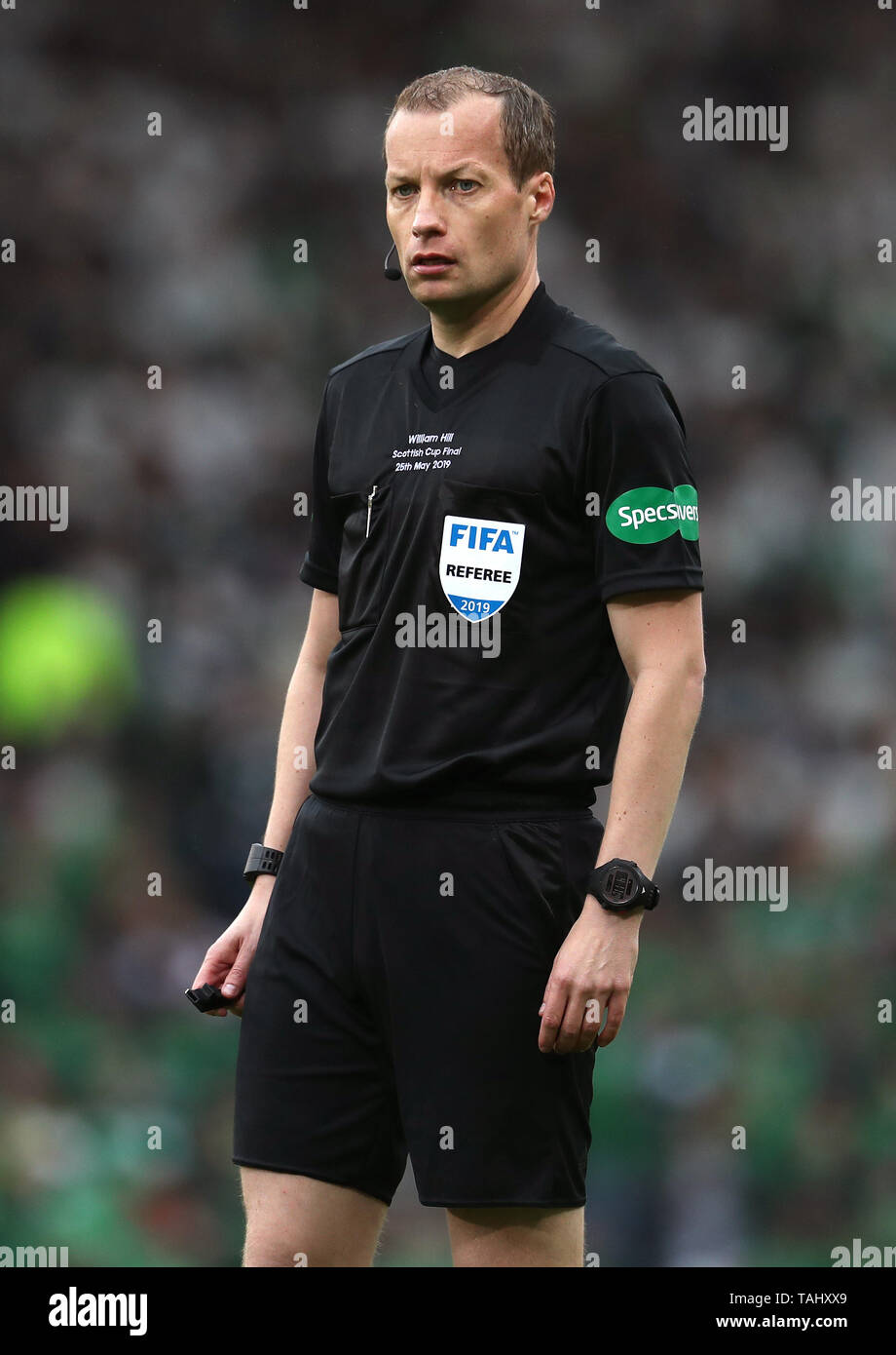 Referee William Collum during the William Hill Scottish Cup Final at ...